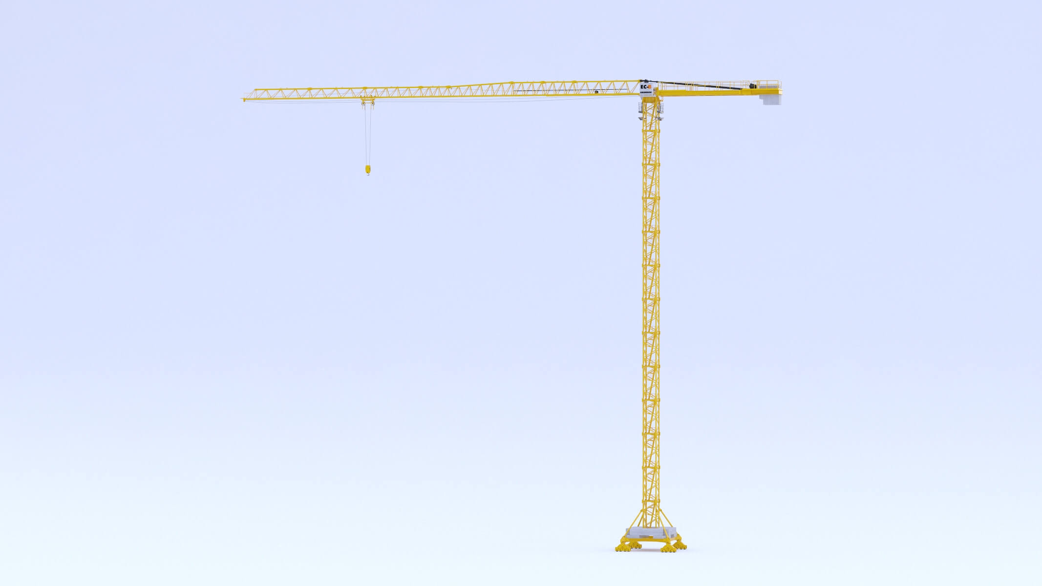 Construction Tower Crane - 3D Model by frezzy