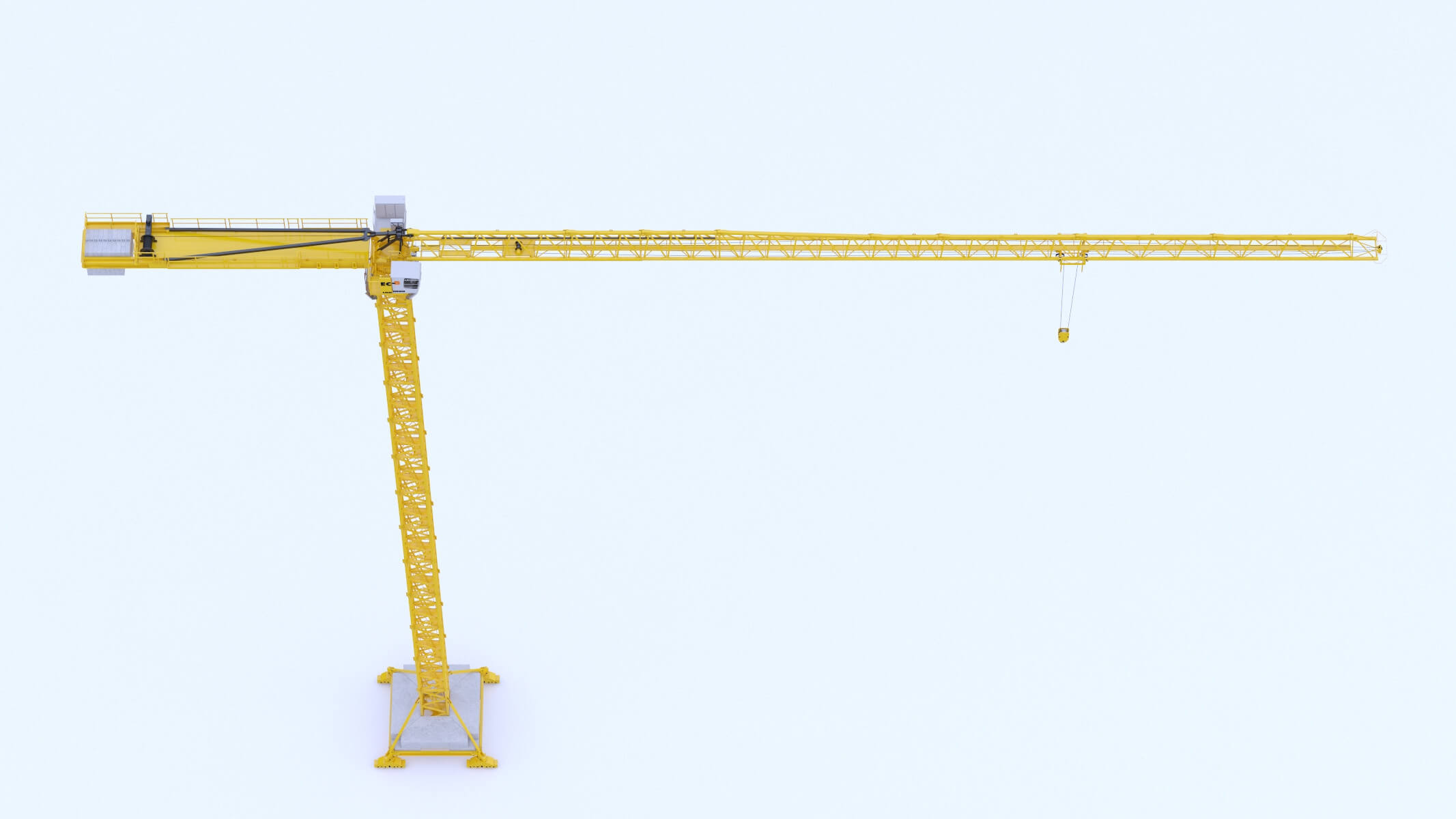 Construction Tower Crane - 3D Model by frezzy