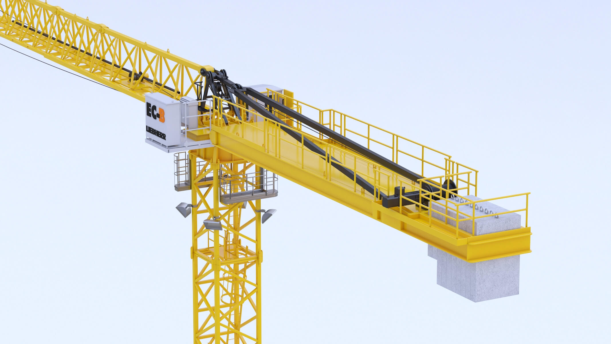 Construction Tower Crane - 3D Model by frezzy