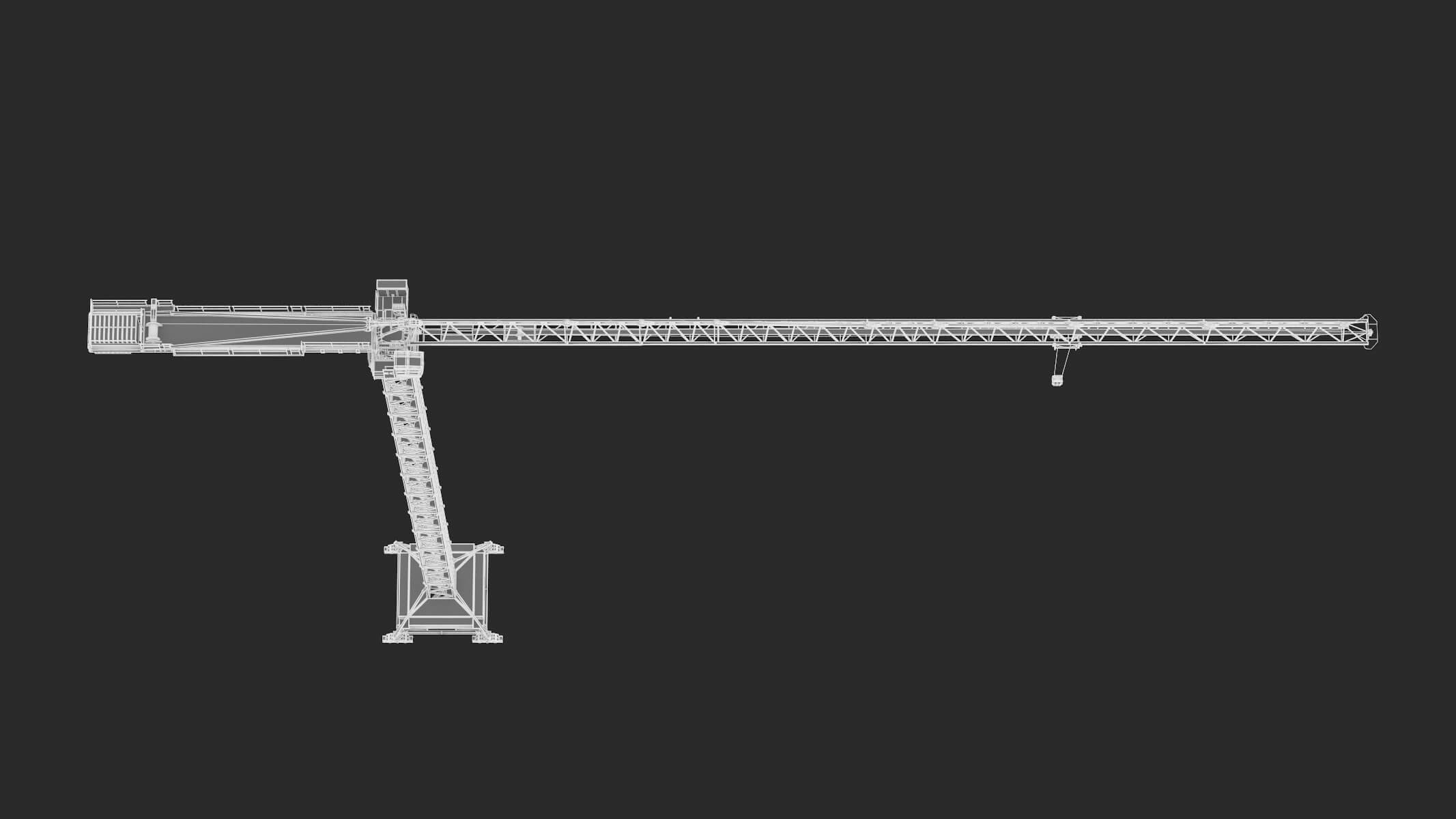 Construction Tower Crane - 3D Model by frezzy