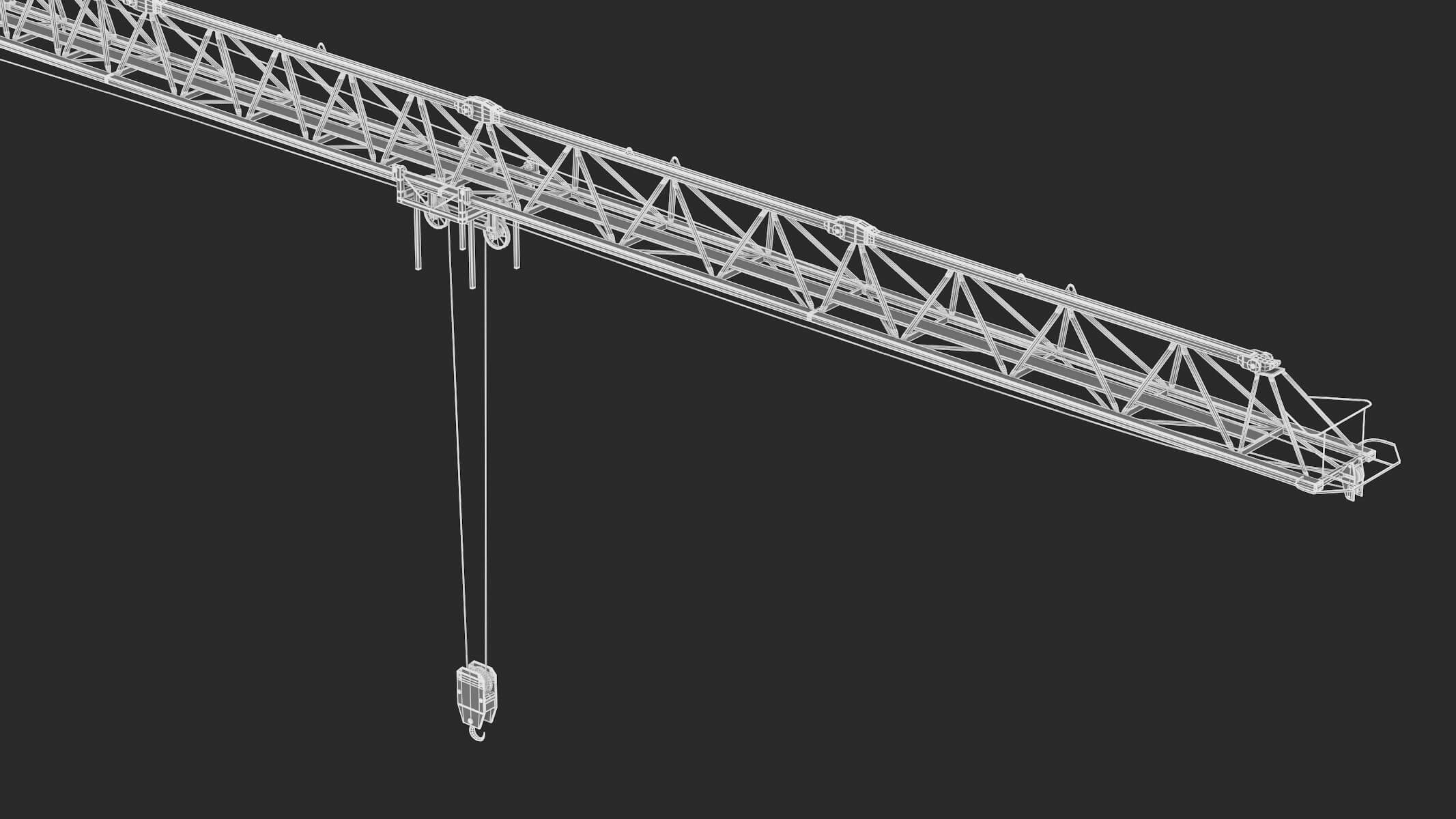 Construction Tower Crane - 3D Model by frezzy