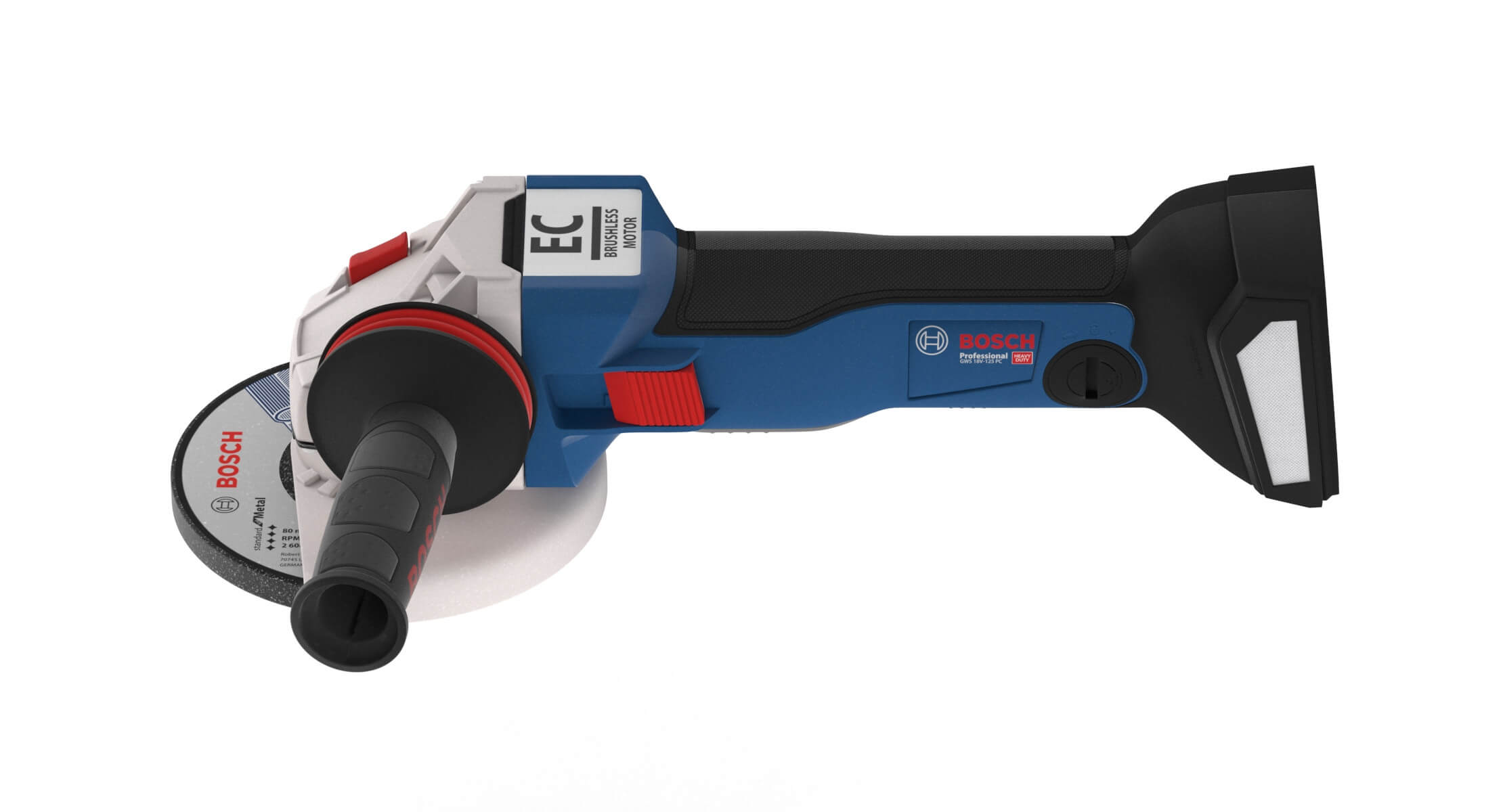 Cordless Angle Grinder Gws 18V-10 C 3D Model by frezzy