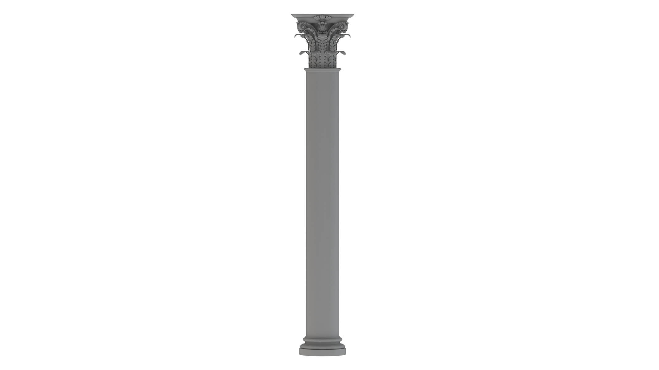 Corinthian Column - 3D Model by frezzy