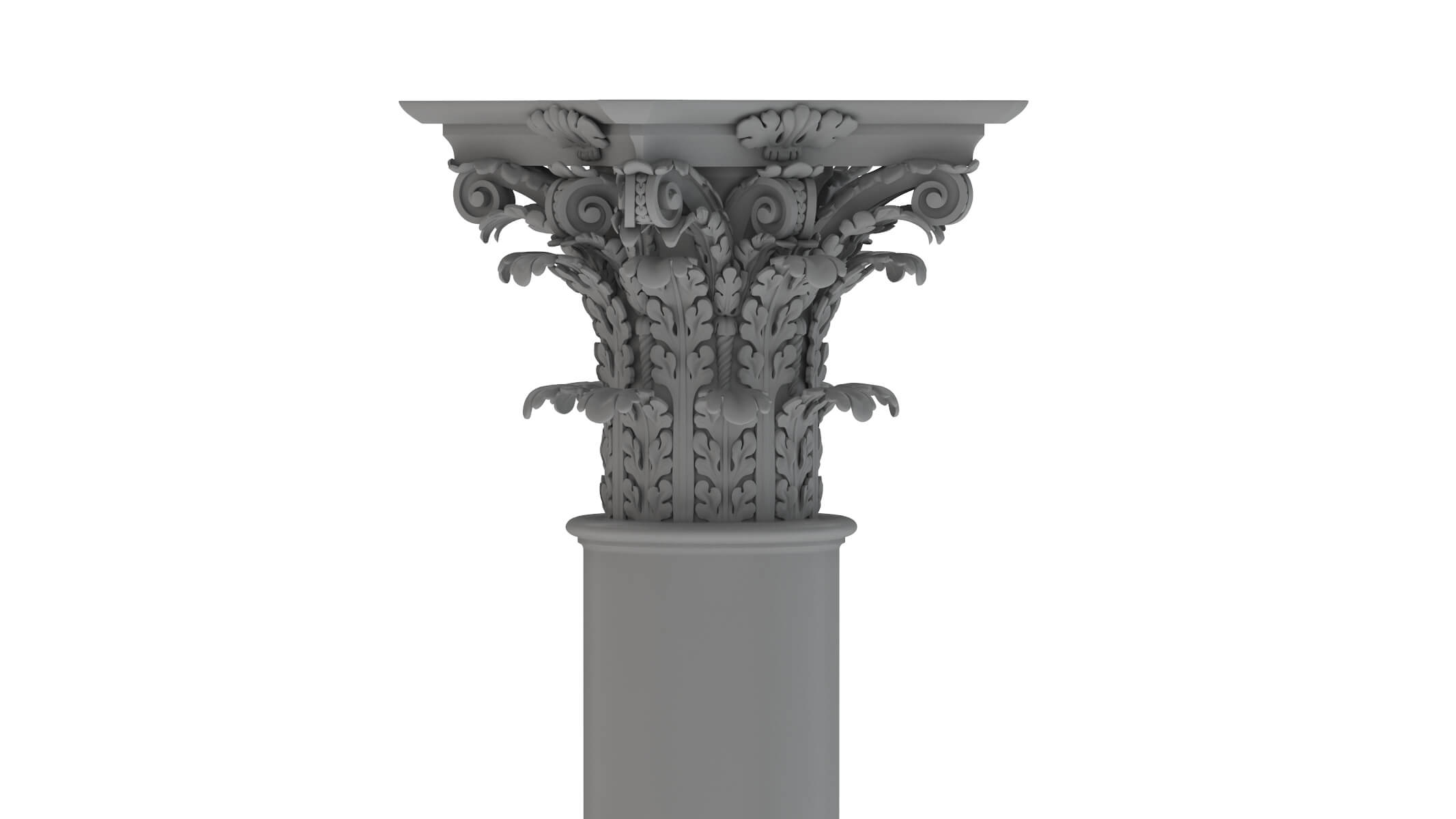 Corinthian Column - 3D Model by frezzy