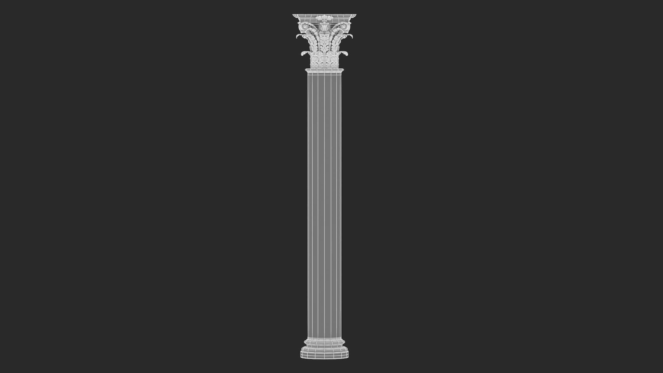 Corinthian Column - 3D Model by frezzy