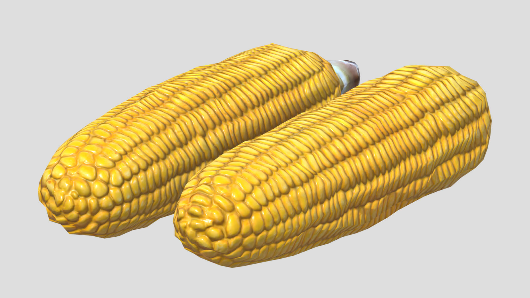 Corn Low Poly - 3D Model by frezzy