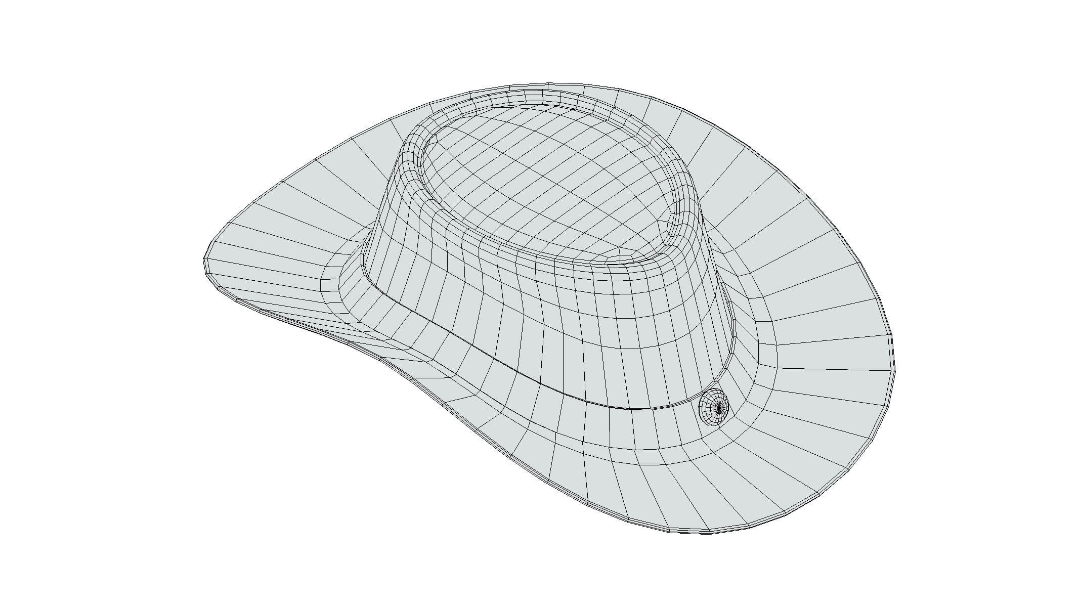 Cowboy Hat Low Poly - 3D Model by frezzy