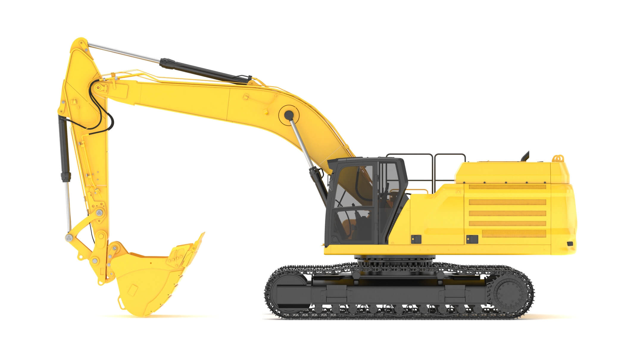 Crawler Excavator Generic 02 - 3D Model by frezzy