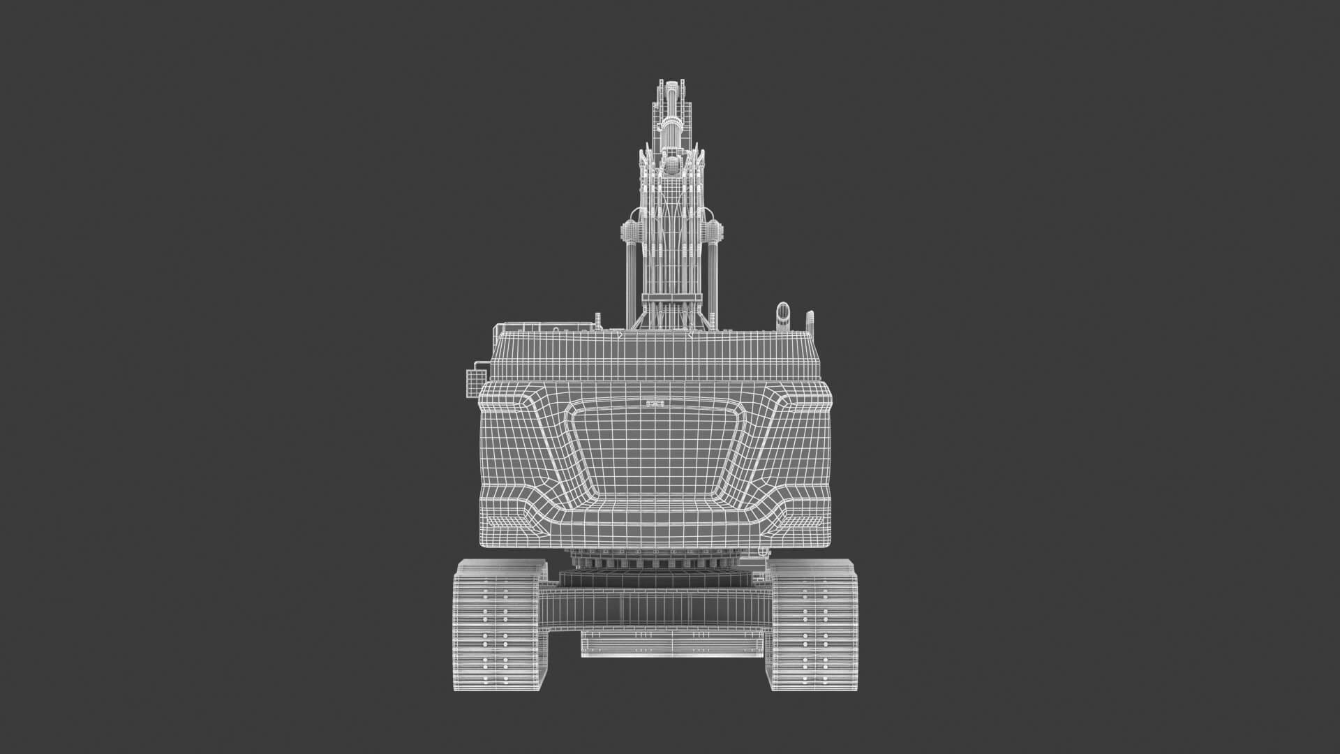 Crawler Excavator Generic 02 - 3D Model by frezzy