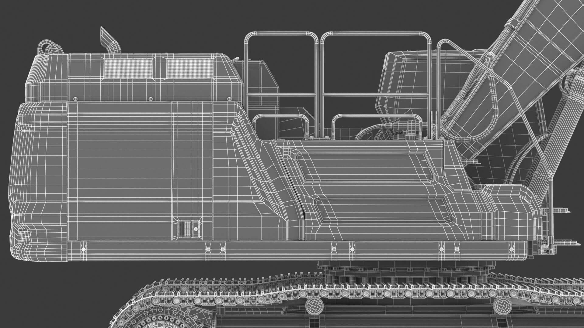 Crawler Excavator Generic 02 - 3D Model by frezzy