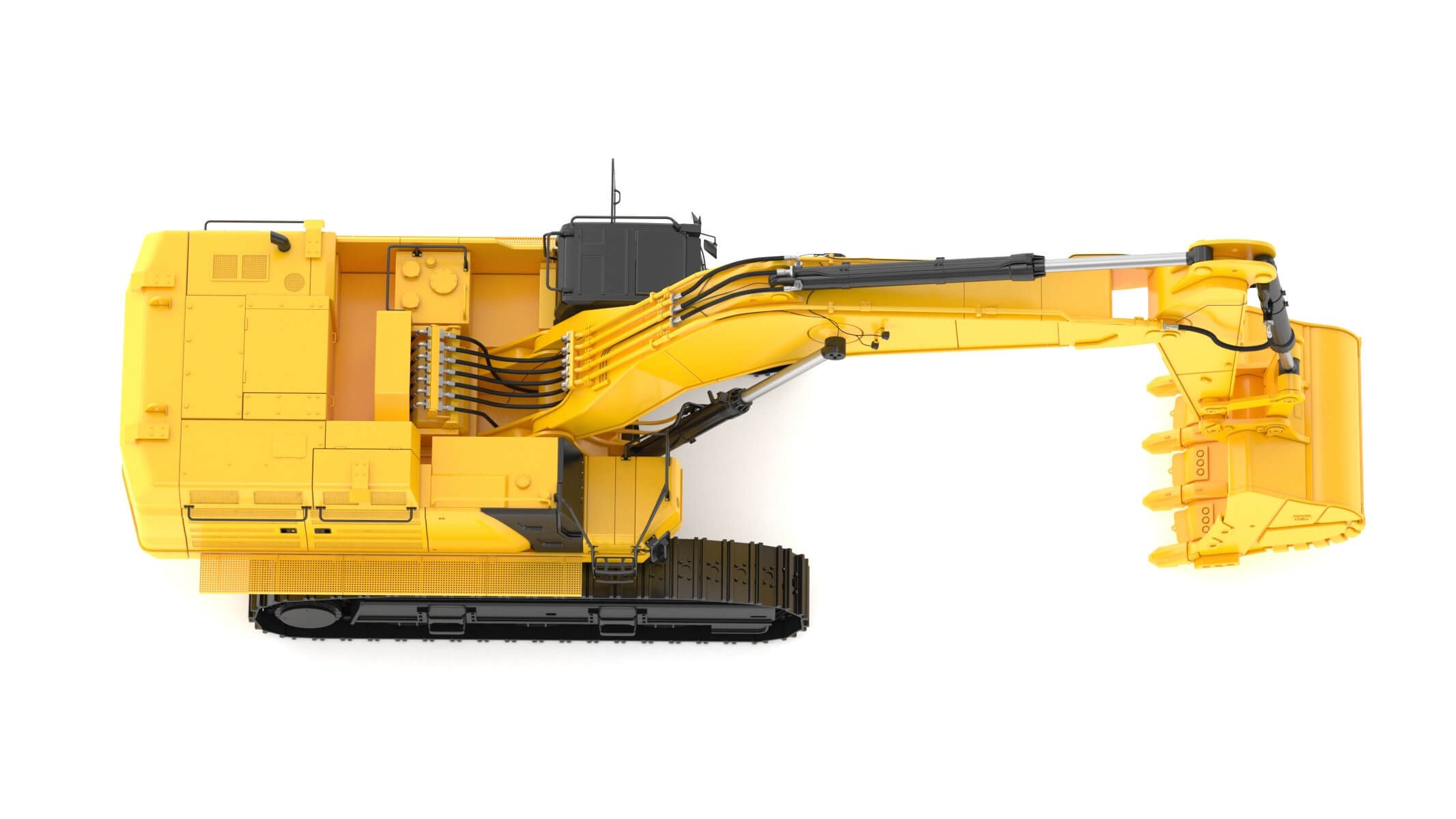 Crawler Excavator Generic 03 - 3D Model by frezzy