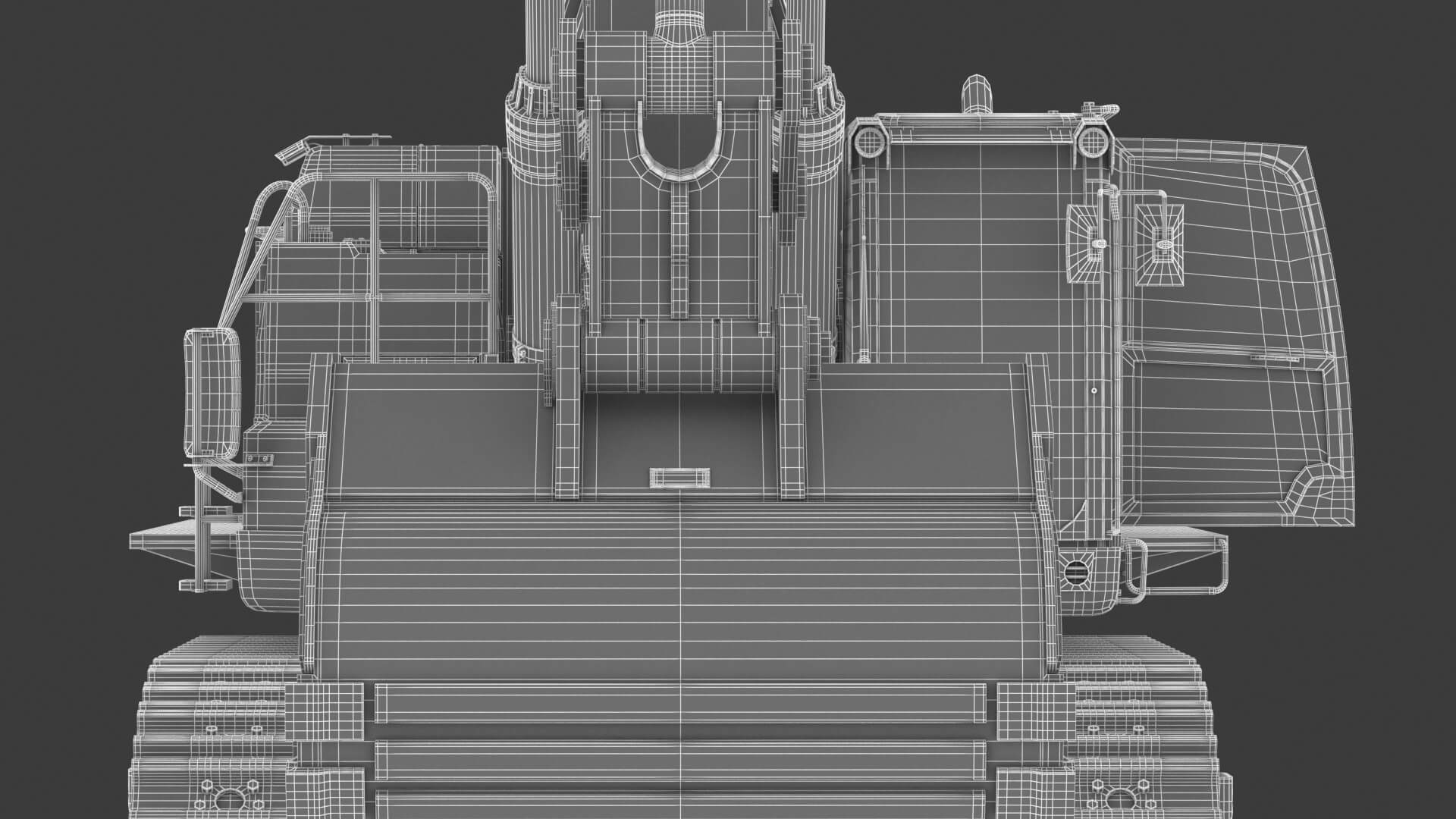 Crawler Excavator Generic 03 - 3D Model by frezzy