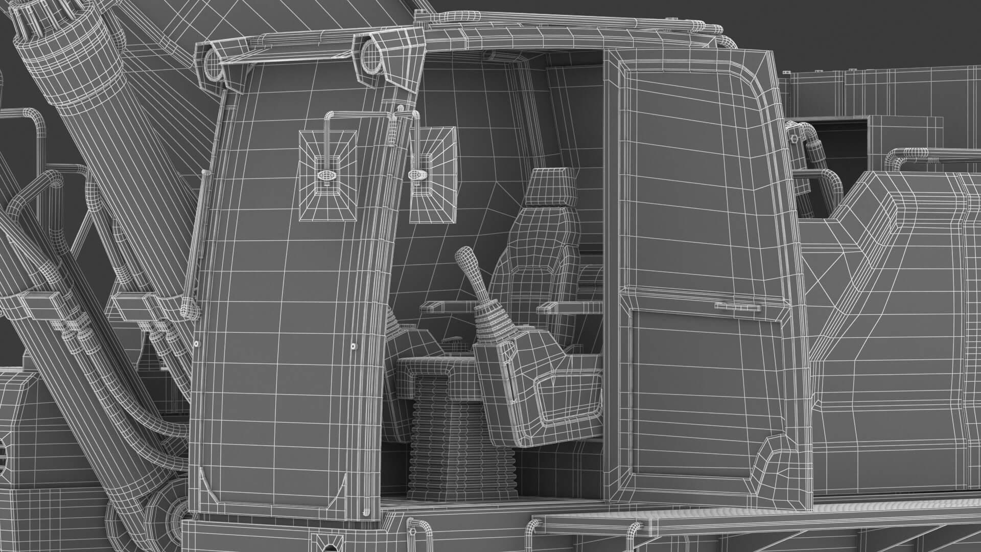 Crawler Excavator Generic 03 - 3D Model by frezzy