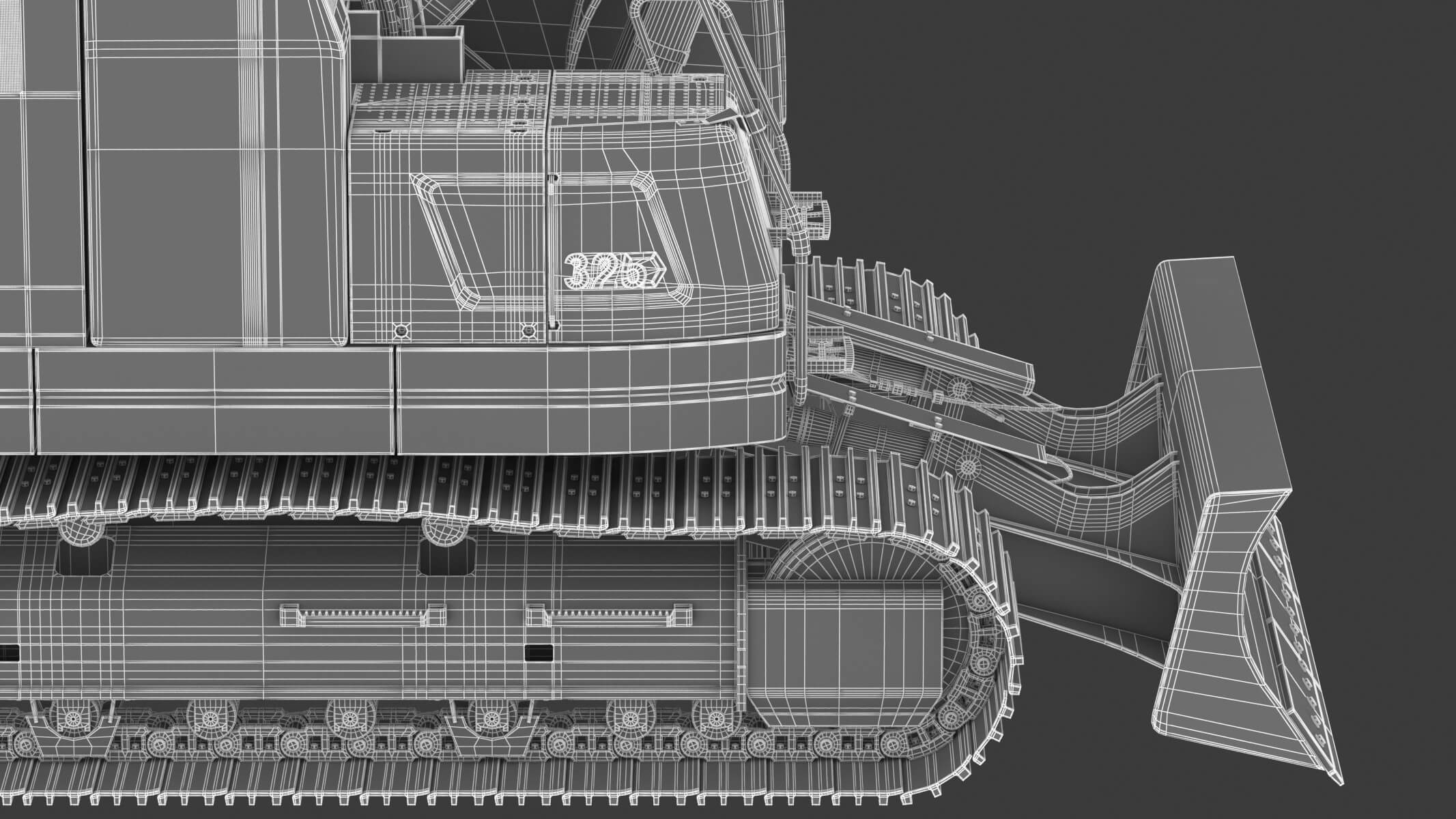 Crawler Excavator Generic 04 - 3D Model by frezzy