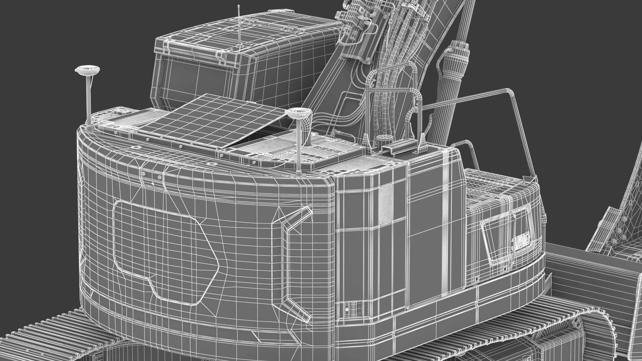 Crawler Excavator Generic 04 - 3D Model by frezzy