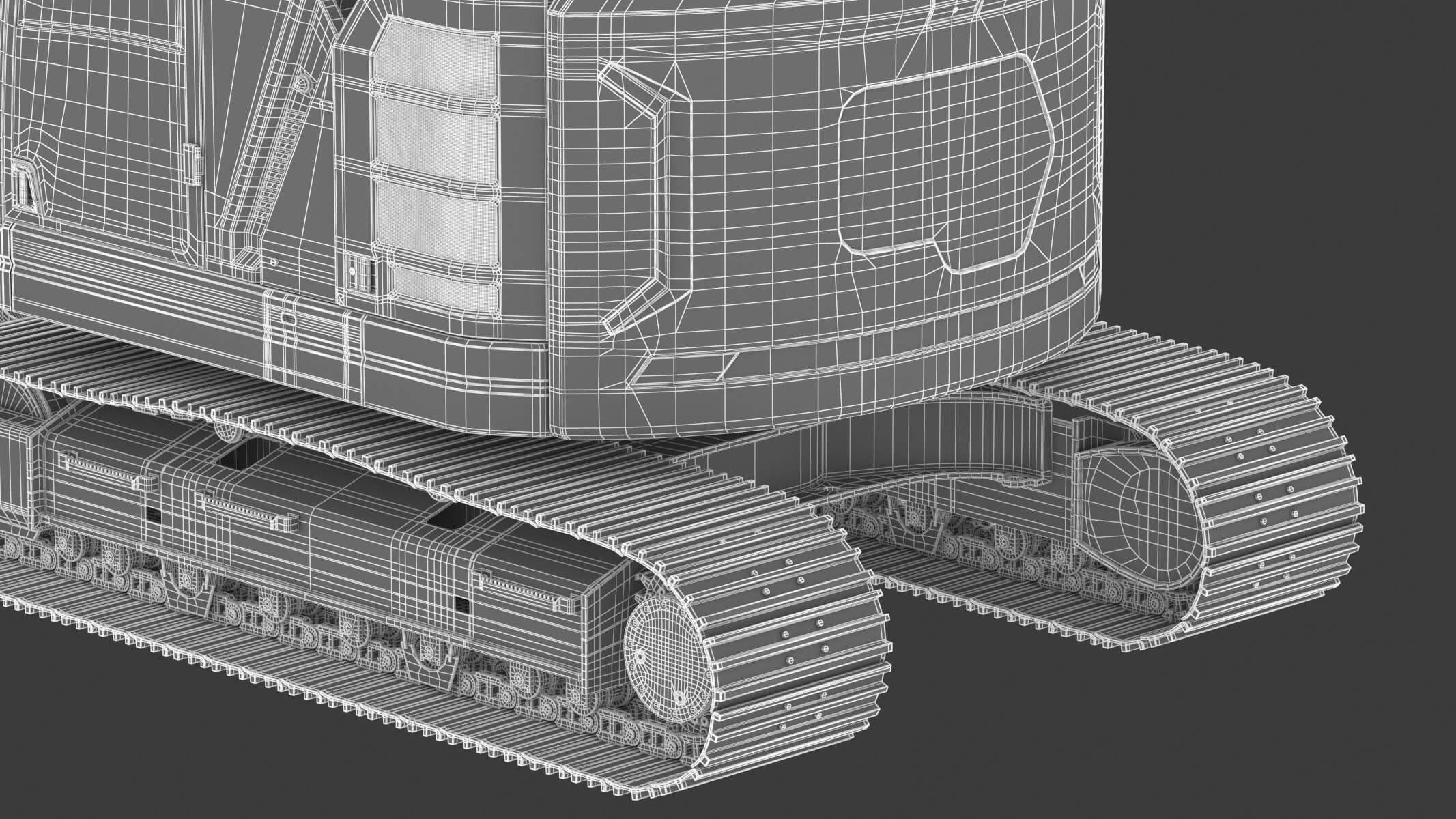 Crawler Excavator Generic 04 - 3D Model by frezzy
