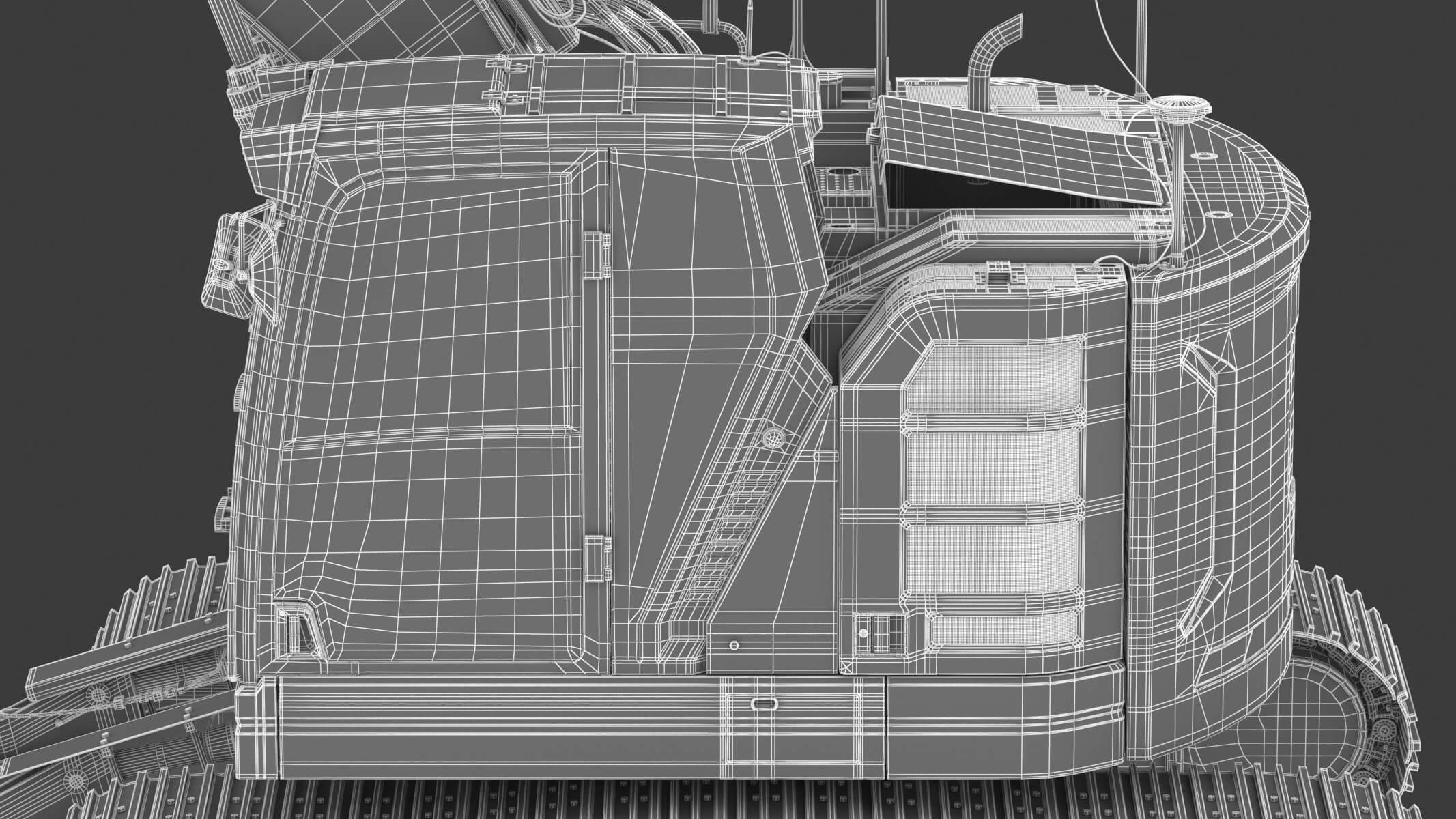 Crawler Excavator Generic 04 - 3D Model by frezzy