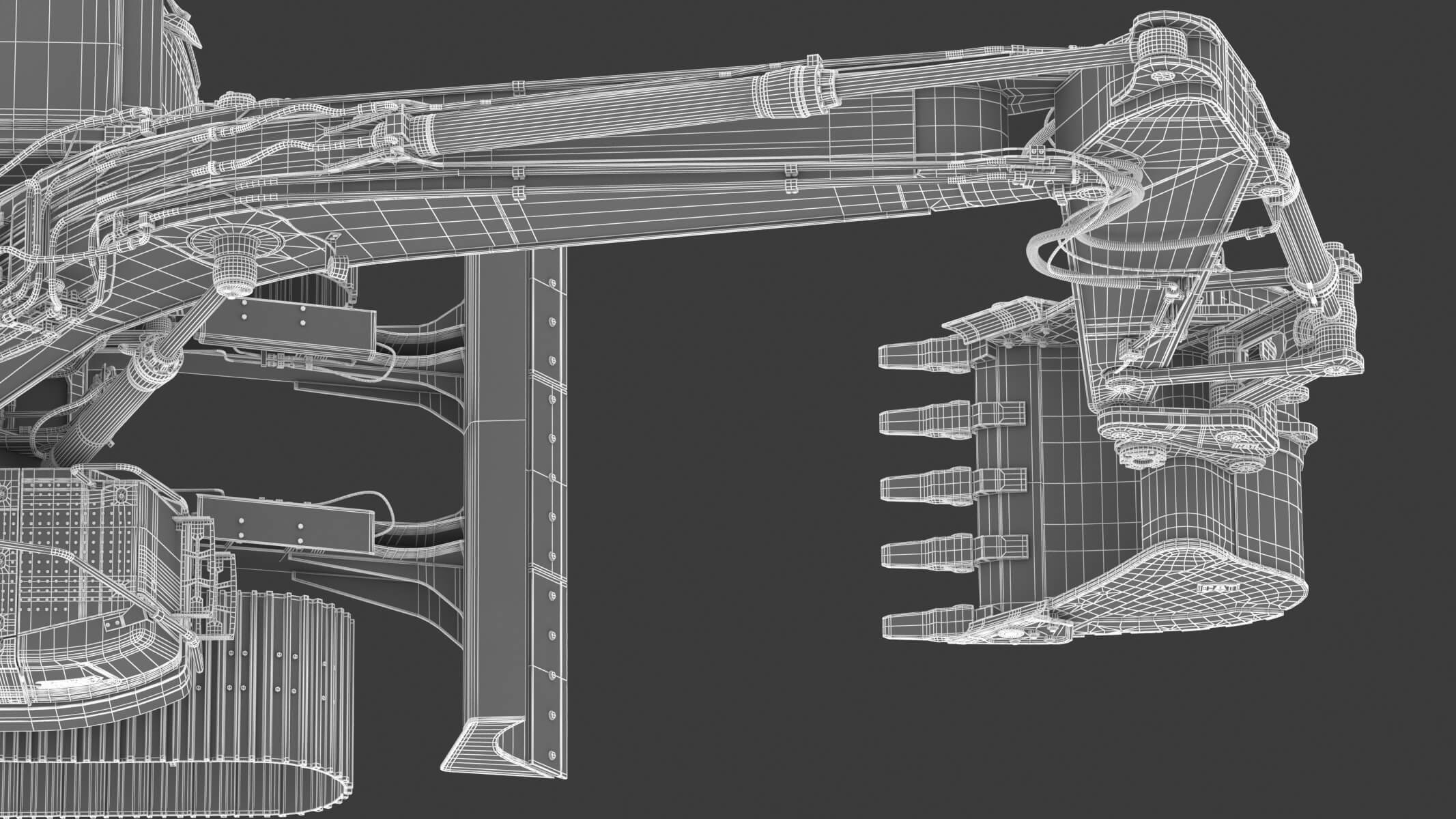 Crawler Excavator Generic 04 - 3D Model by frezzy