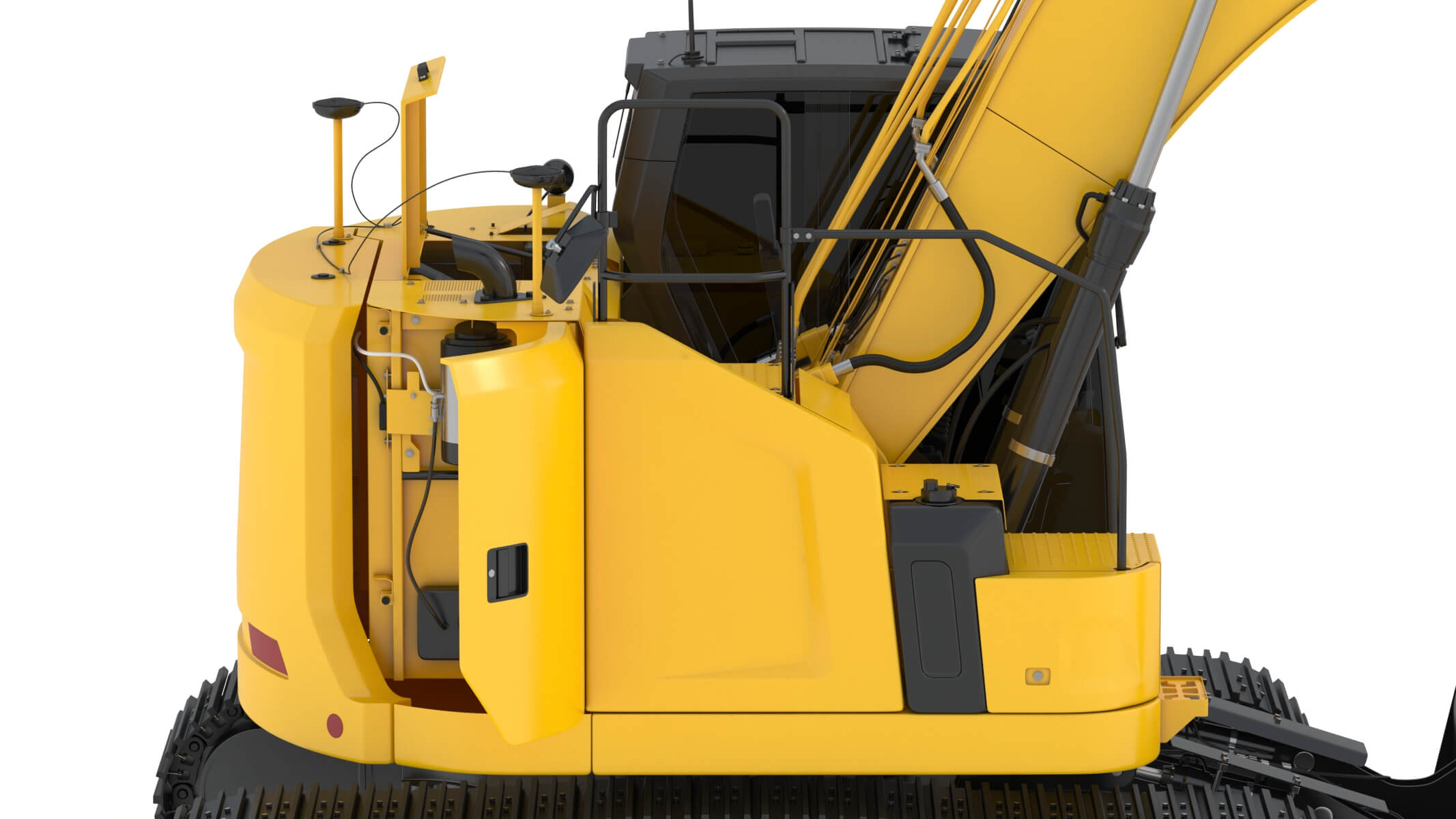 Crawler Excavator Generic 06 - 3D Model by frezzy