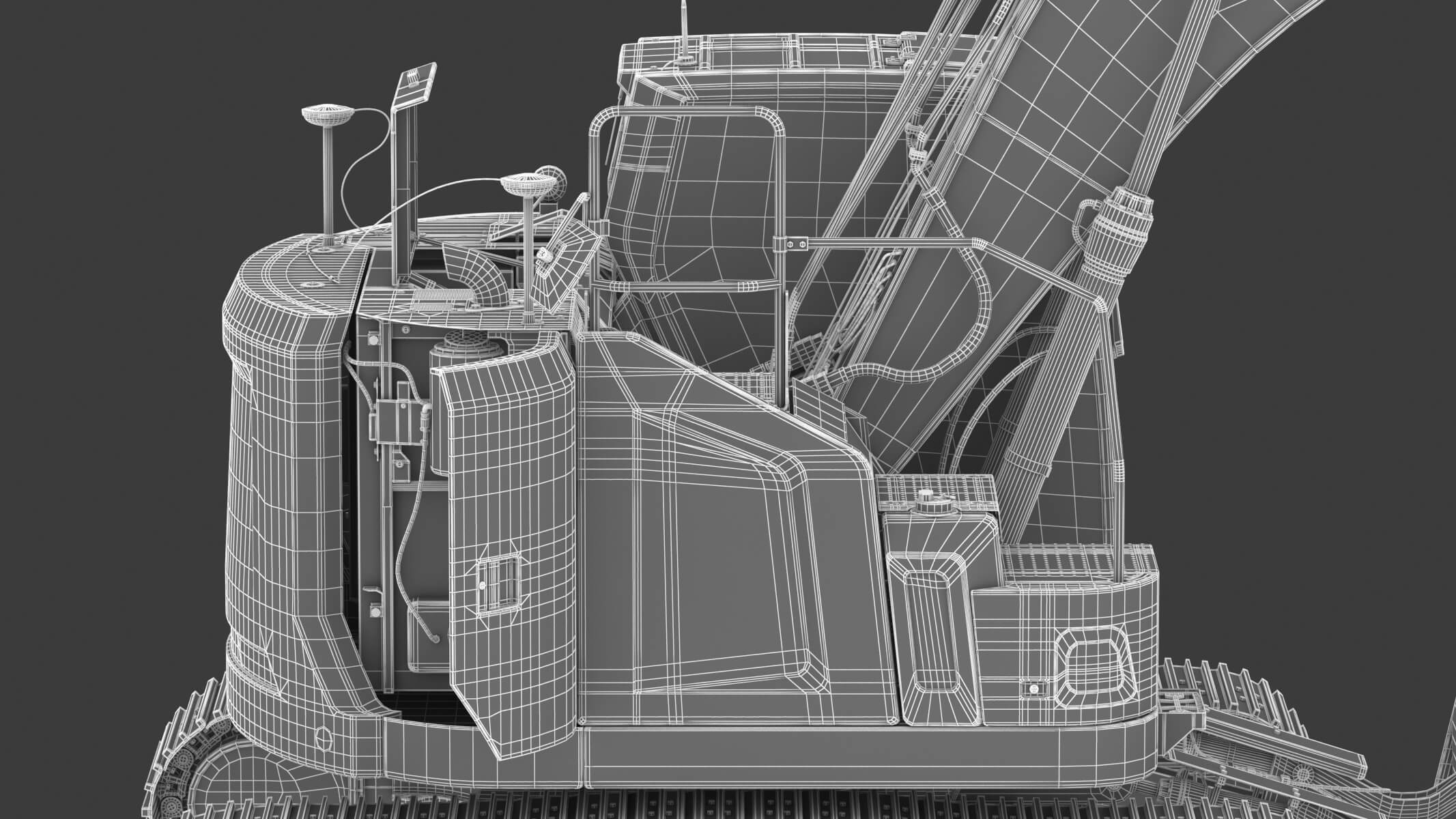Crawler Excavator Generic 06 - 3D Model by frezzy