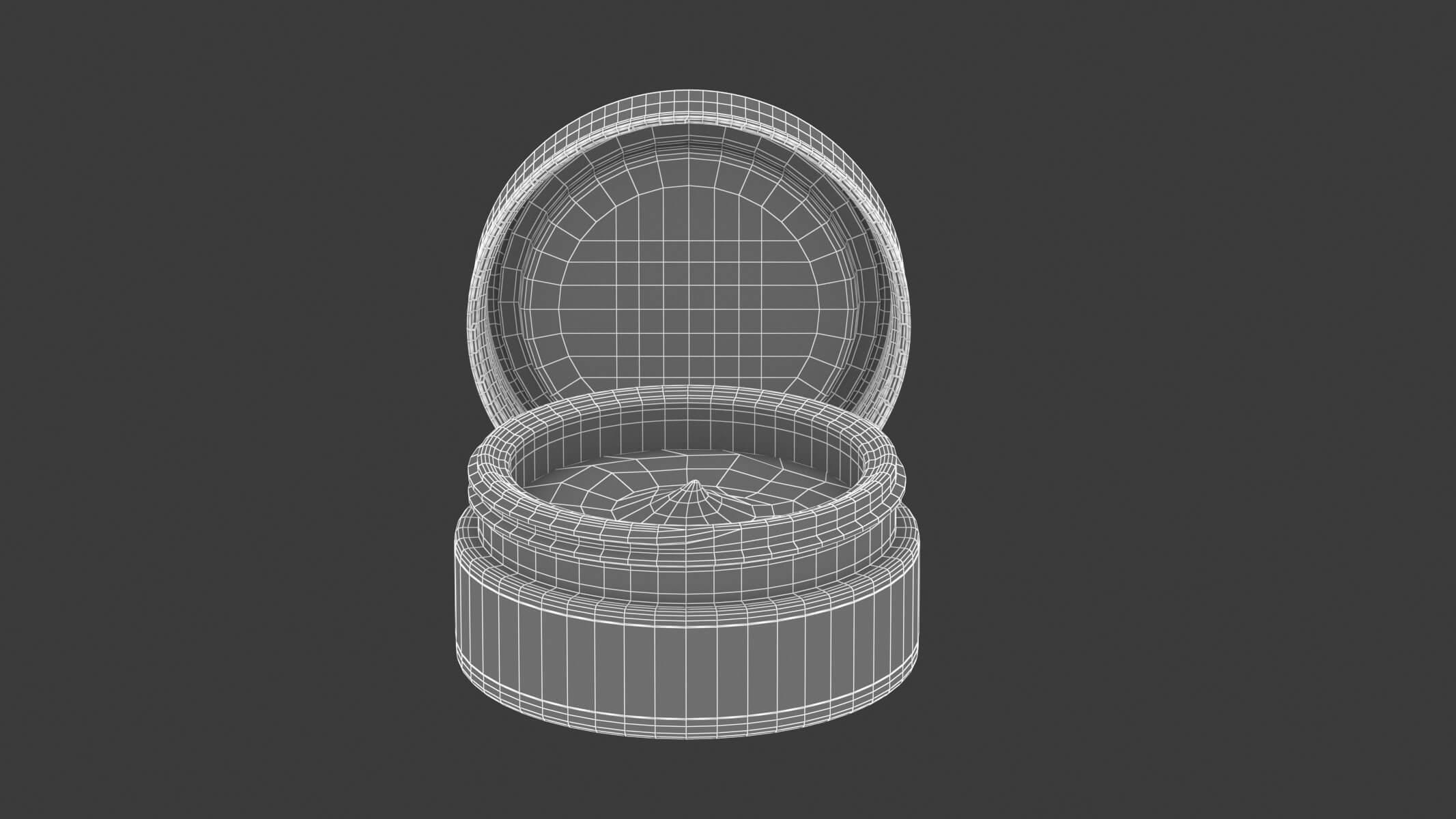 Cream Jar - 3D Model by frezzy
