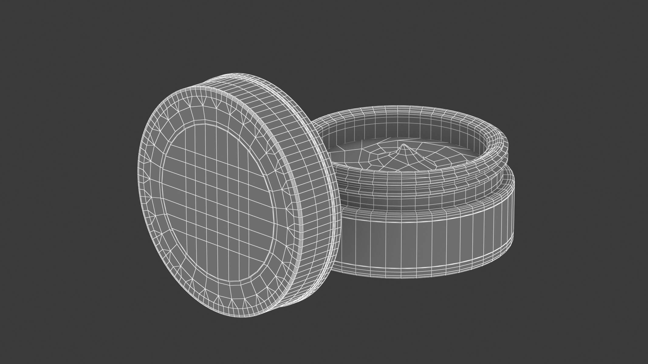 Cream Jar - 3D Model by frezzy