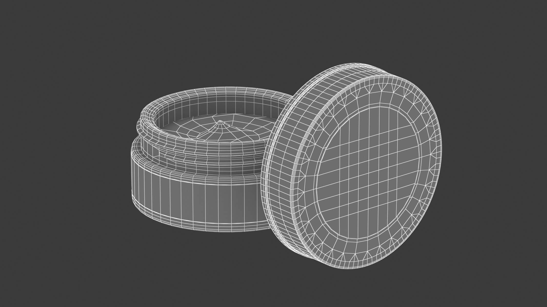 Cream Jar - 3D Model by frezzy