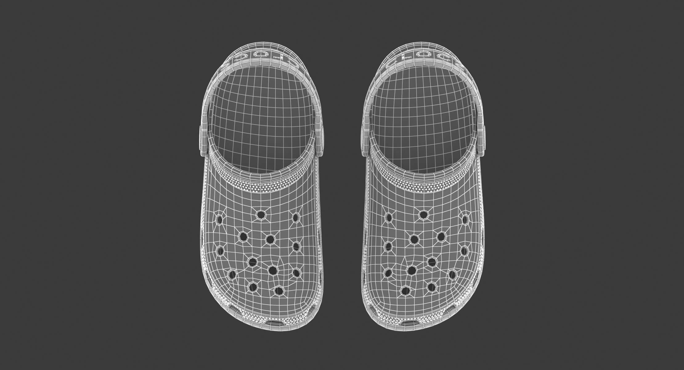 Crocs Classic Clog Black - 3D Model by frezzy