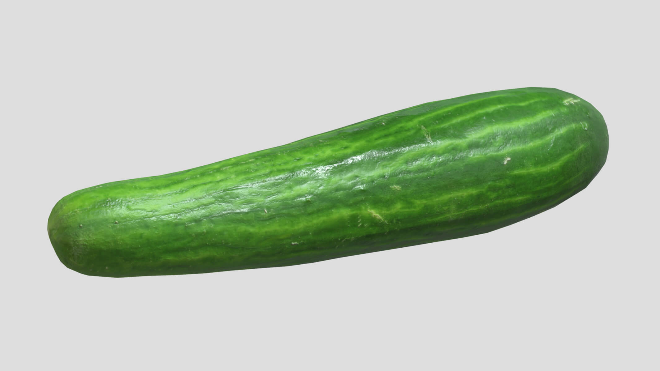 Cucumber Low Poly - 3D Model by frezzy