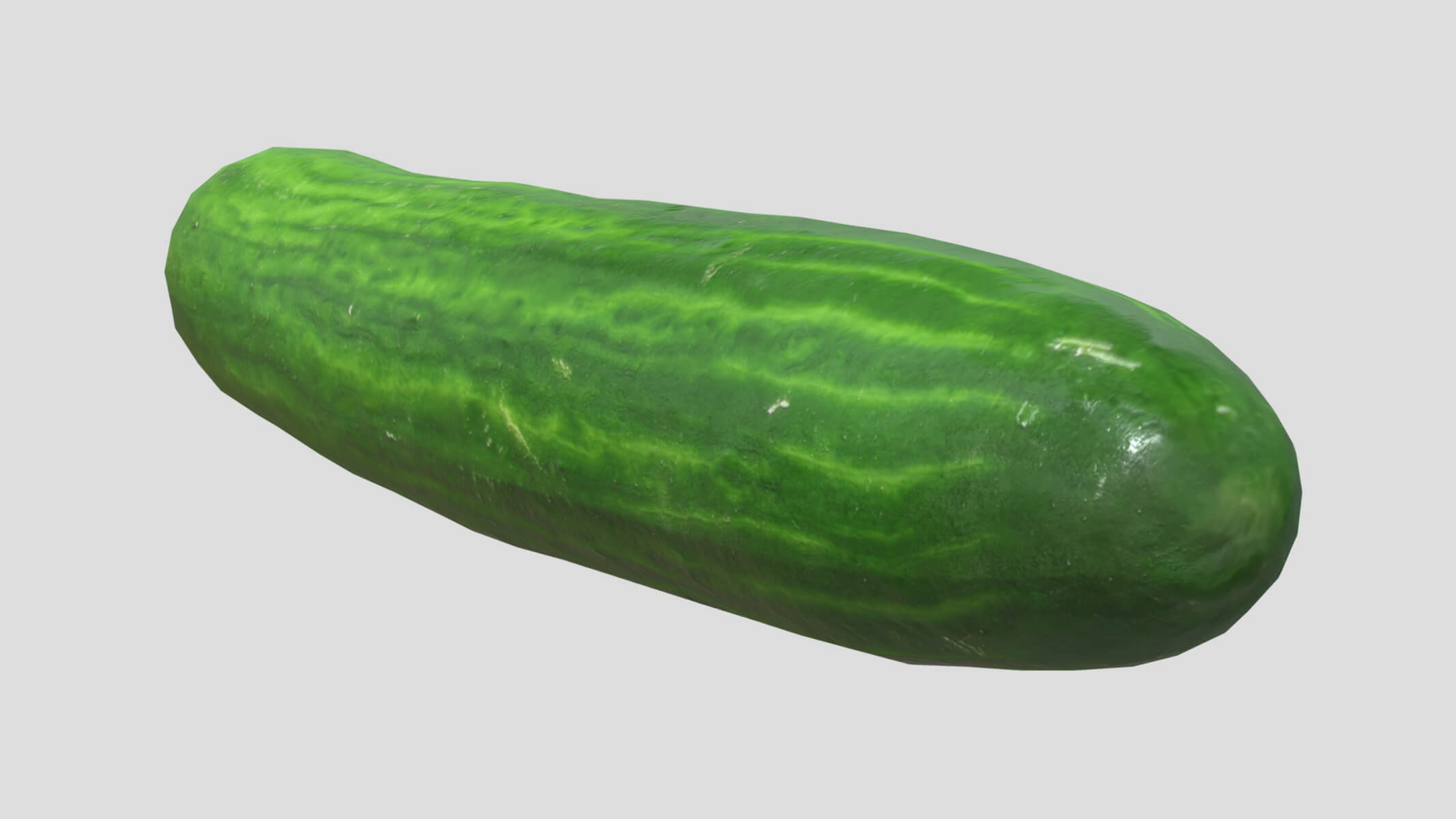 Cucumber Low Poly - 3D Model by frezzy