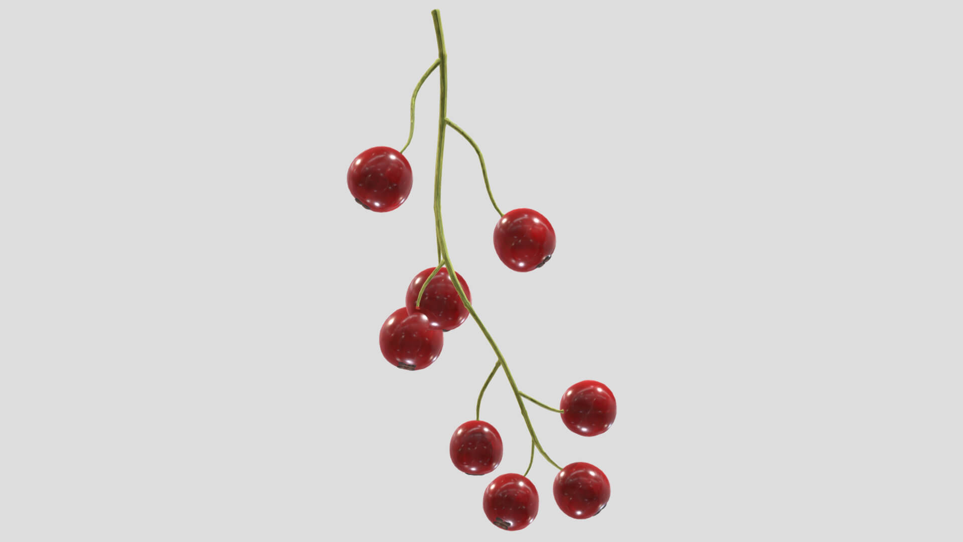 Currants Low Poly - 3D Model by frezzy