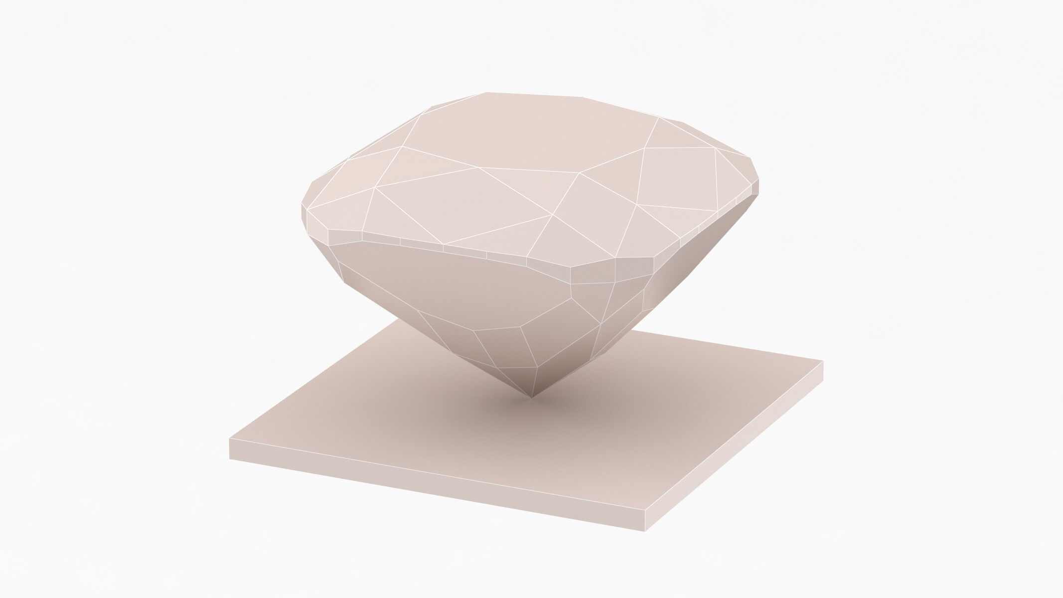 Cushion Cut Diamond - 3D Model by frezzy