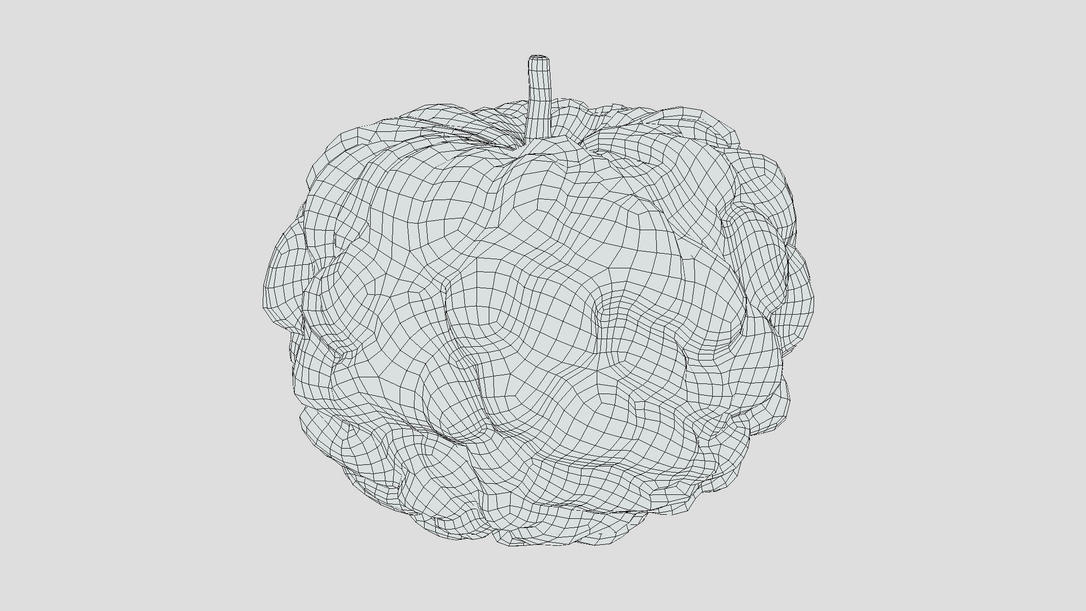 Custard Apple Low Poly - 3D Model by frezzy