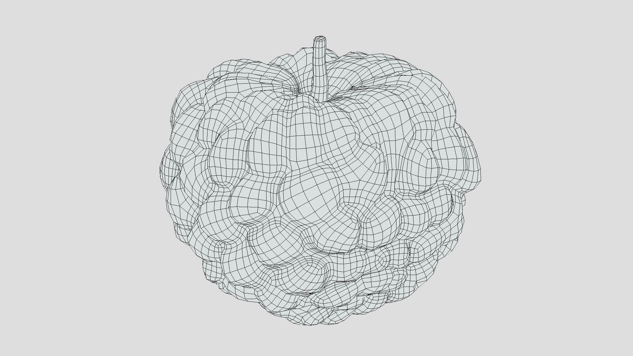 Custard Apple Low Poly - 3D Model by frezzy