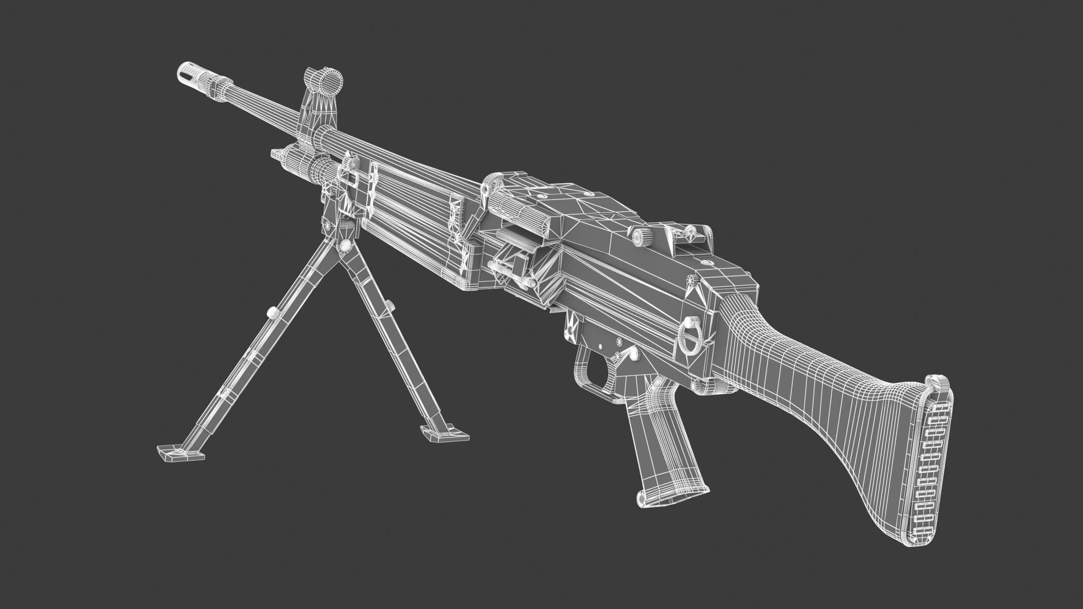 Daewoo K3 Low Poly - 3D Model by frezzy