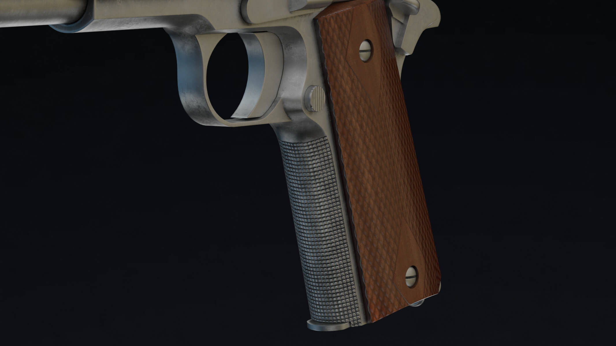 Dan Wesson M1911 ACP Low Poly - 3D Model by frezzy