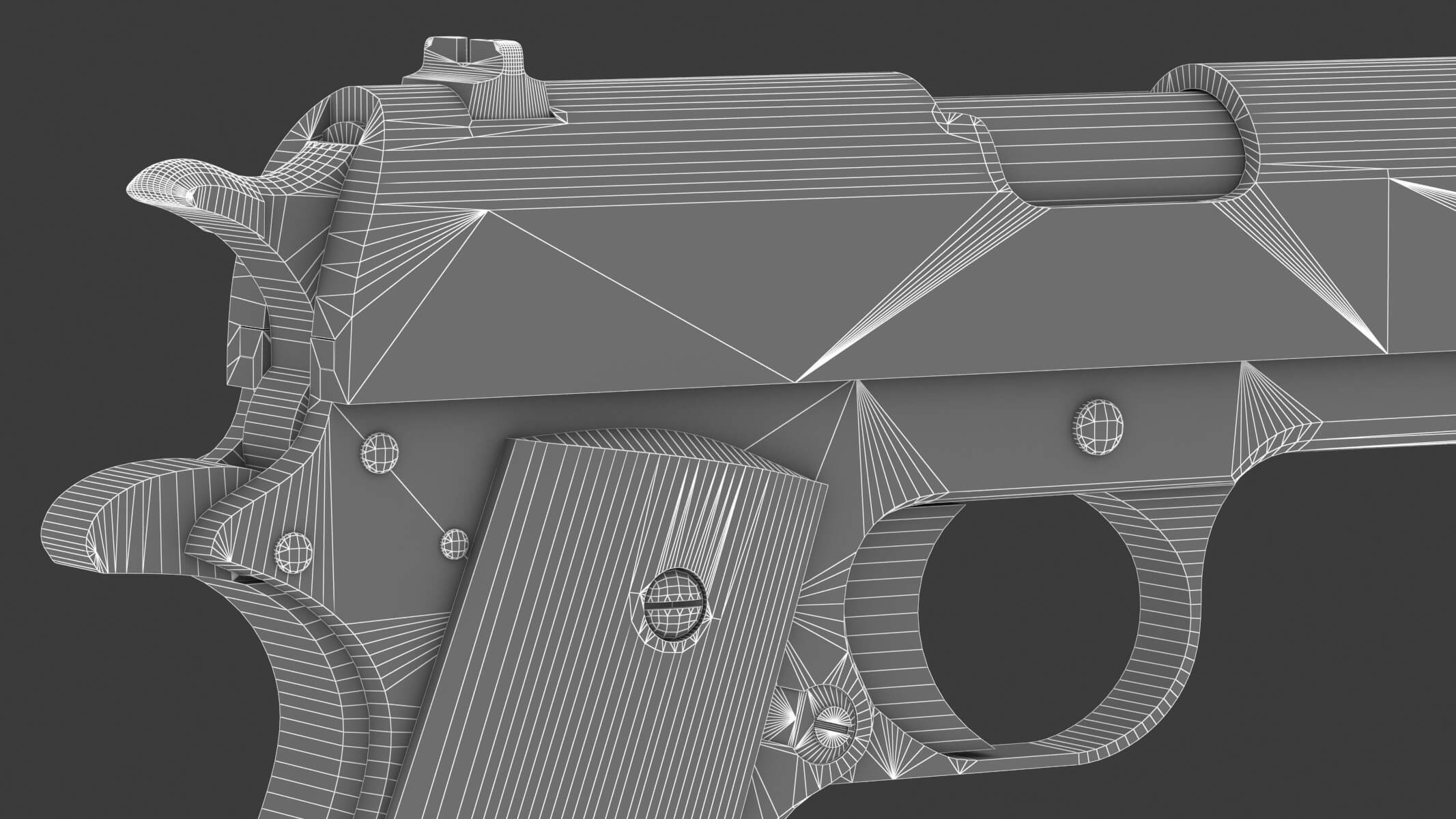 Dan Wesson M1911 ACP Low Poly - 3D Model by frezzy