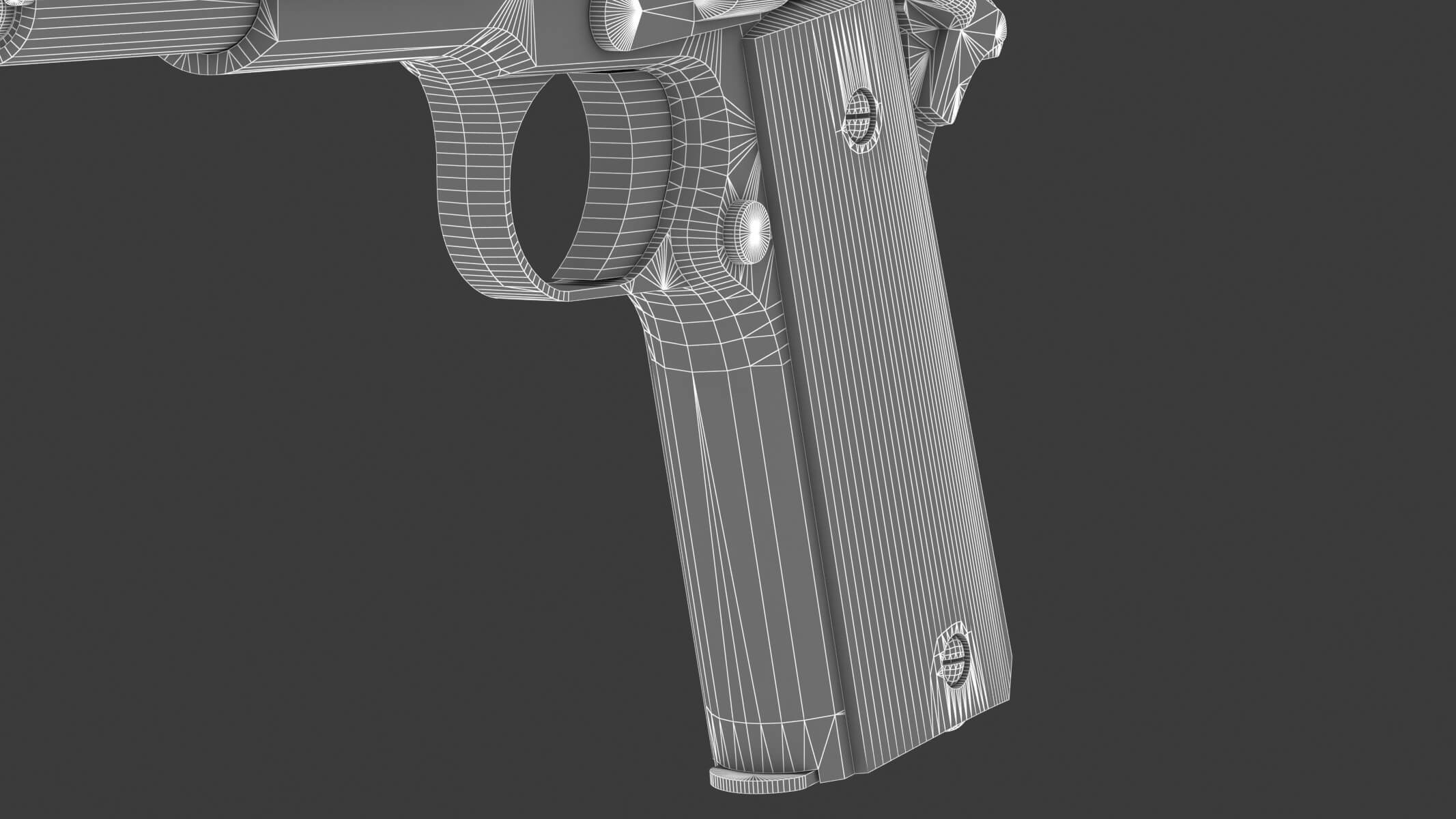 Dan Wesson M1911 ACP Low Poly - 3D Model by frezzy