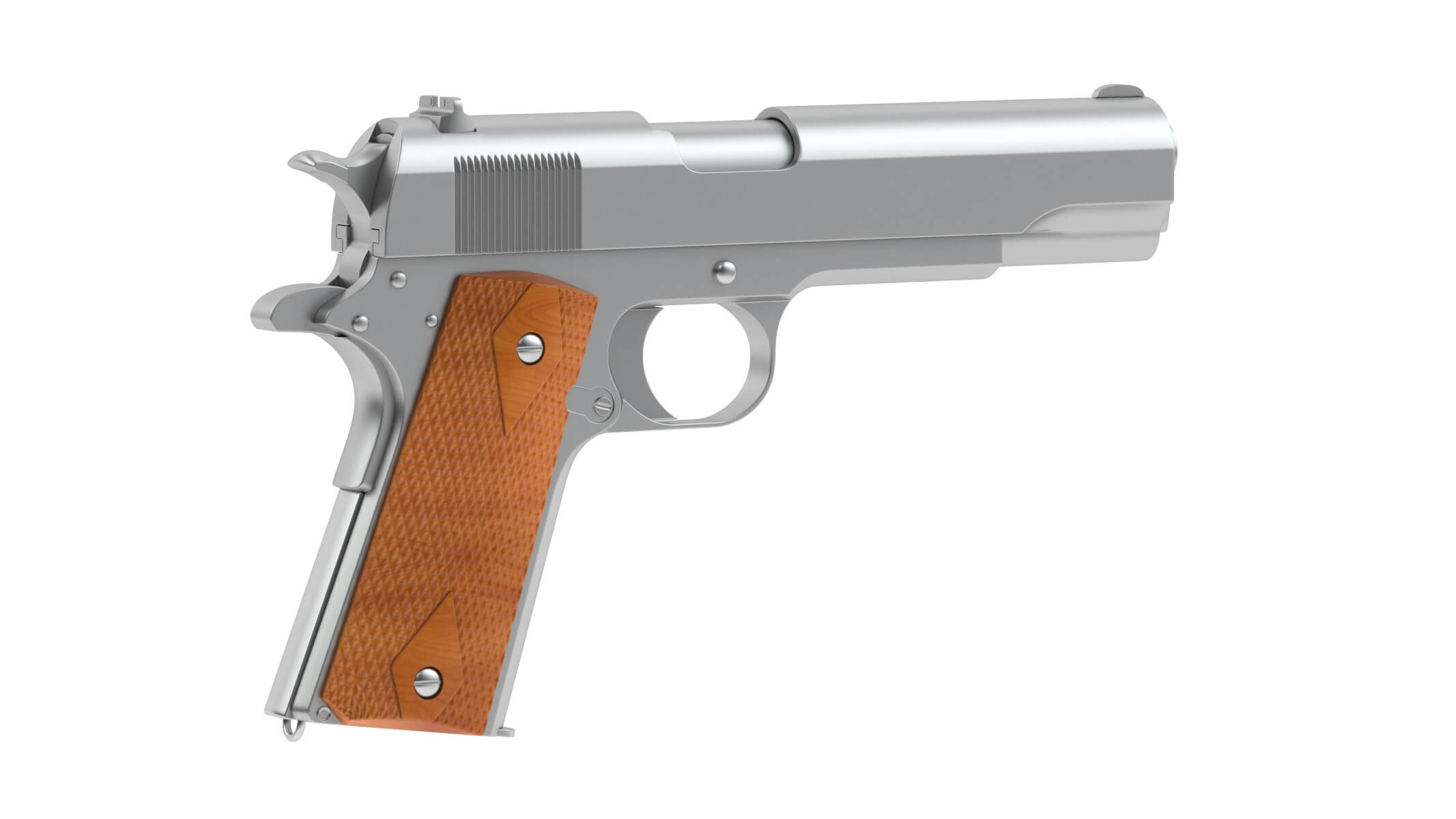 Dan Wesson M1911 ACP Pistol - 3D Model by frezzy