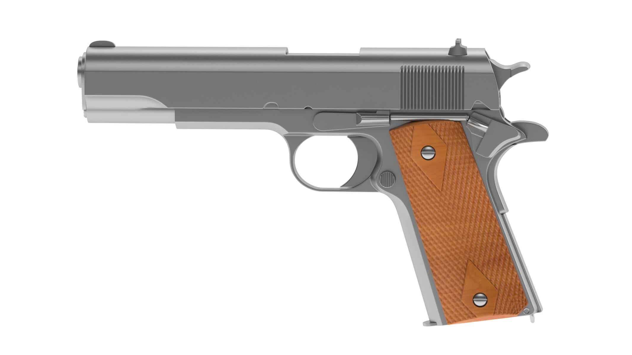 Dan Wesson M1911 ACP Pistol - 3D Model by frezzy