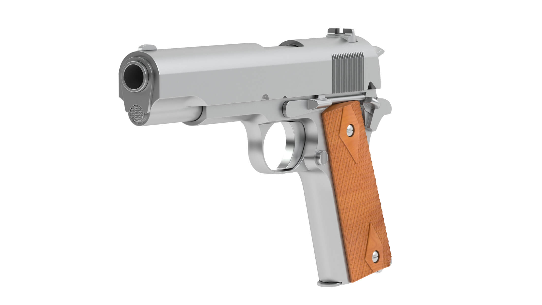 Dan Wesson M1911 ACP Pistol - 3D Model by frezzy