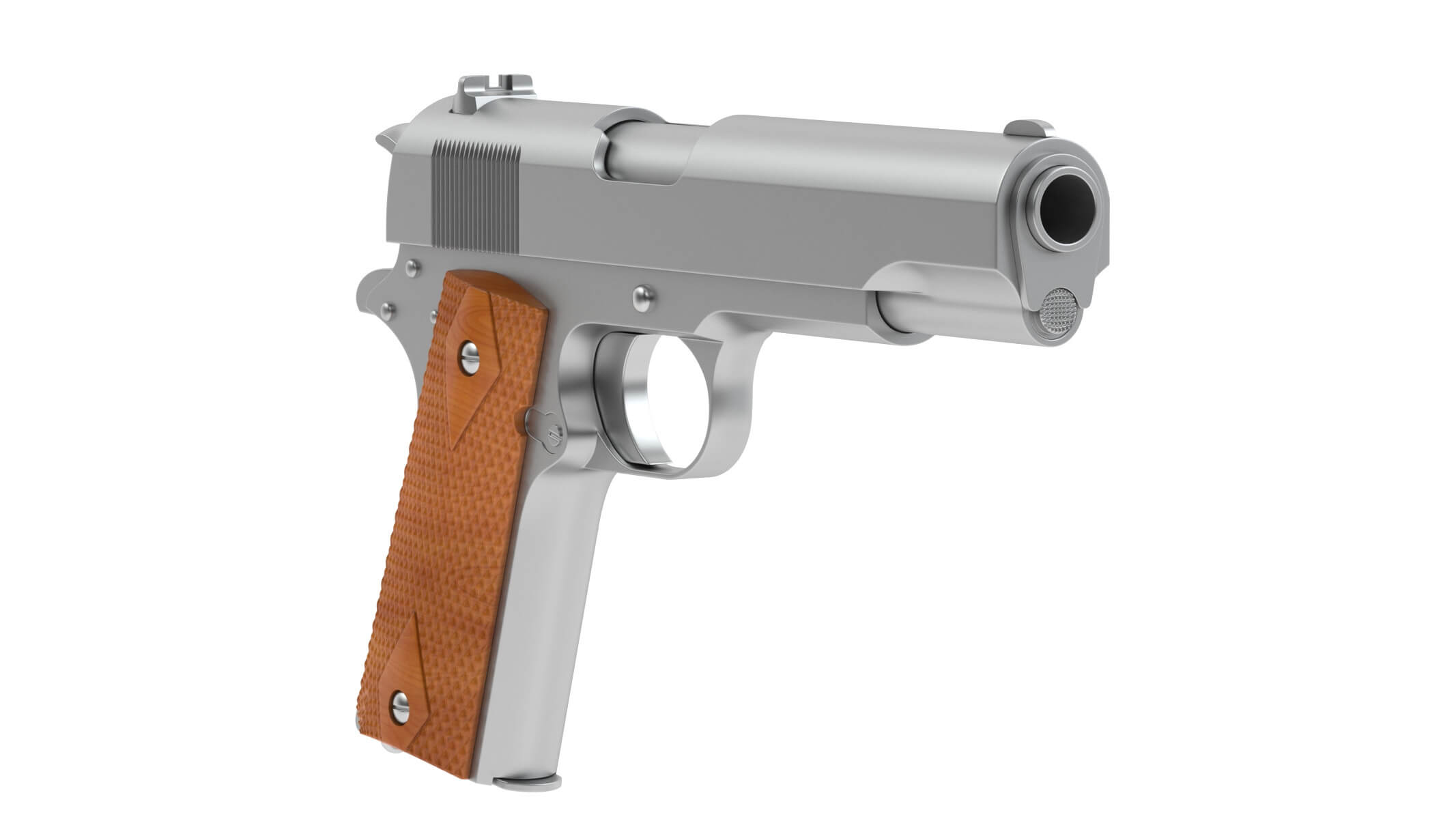 Dan Wesson M1911 ACP Pistol - 3D Model by frezzy