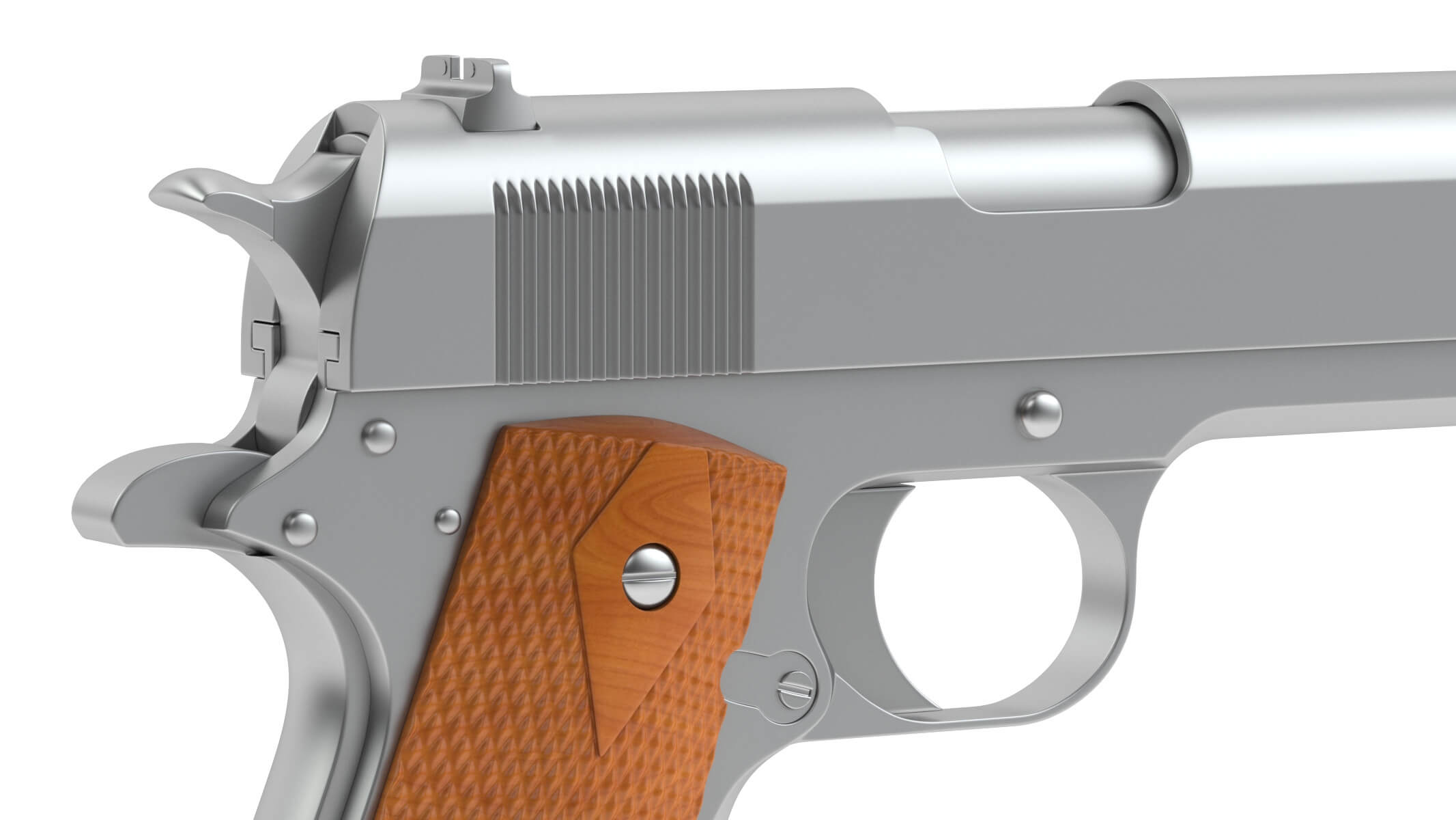 Dan Wesson M1911 ACP Pistol - 3D Model by frezzy