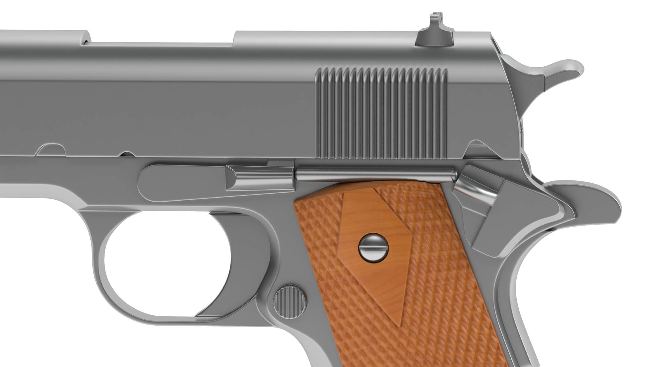 Dan Wesson M1911 ACP Pistol - 3D Model by frezzy