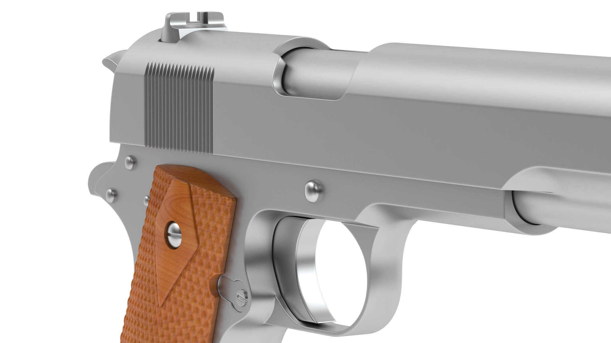 Dan Wesson M1911 ACP Pistol - 3D Model by frezzy