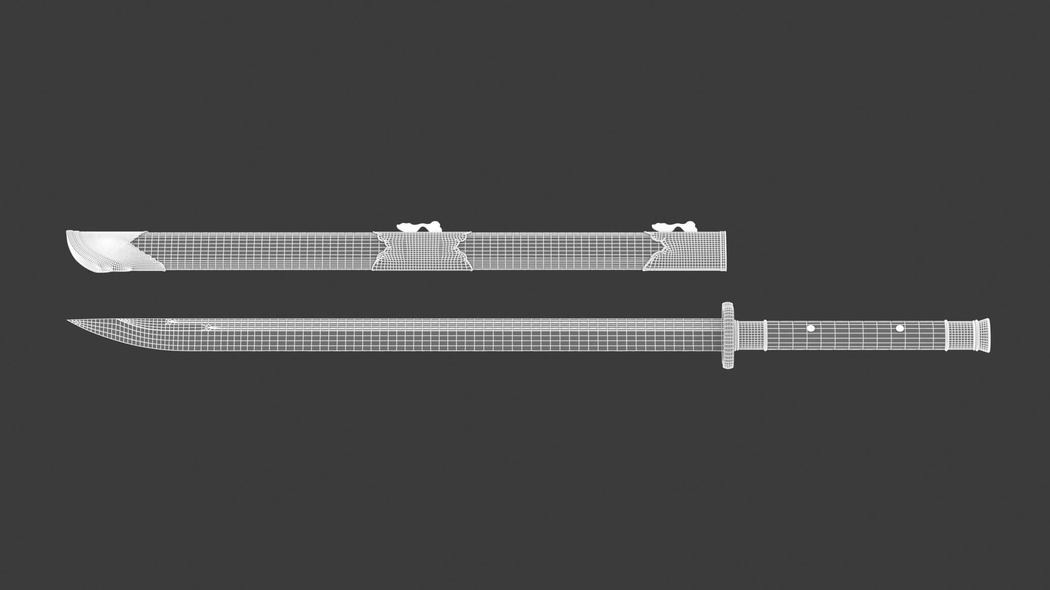 Dao Sword - 3D Model by frezzy