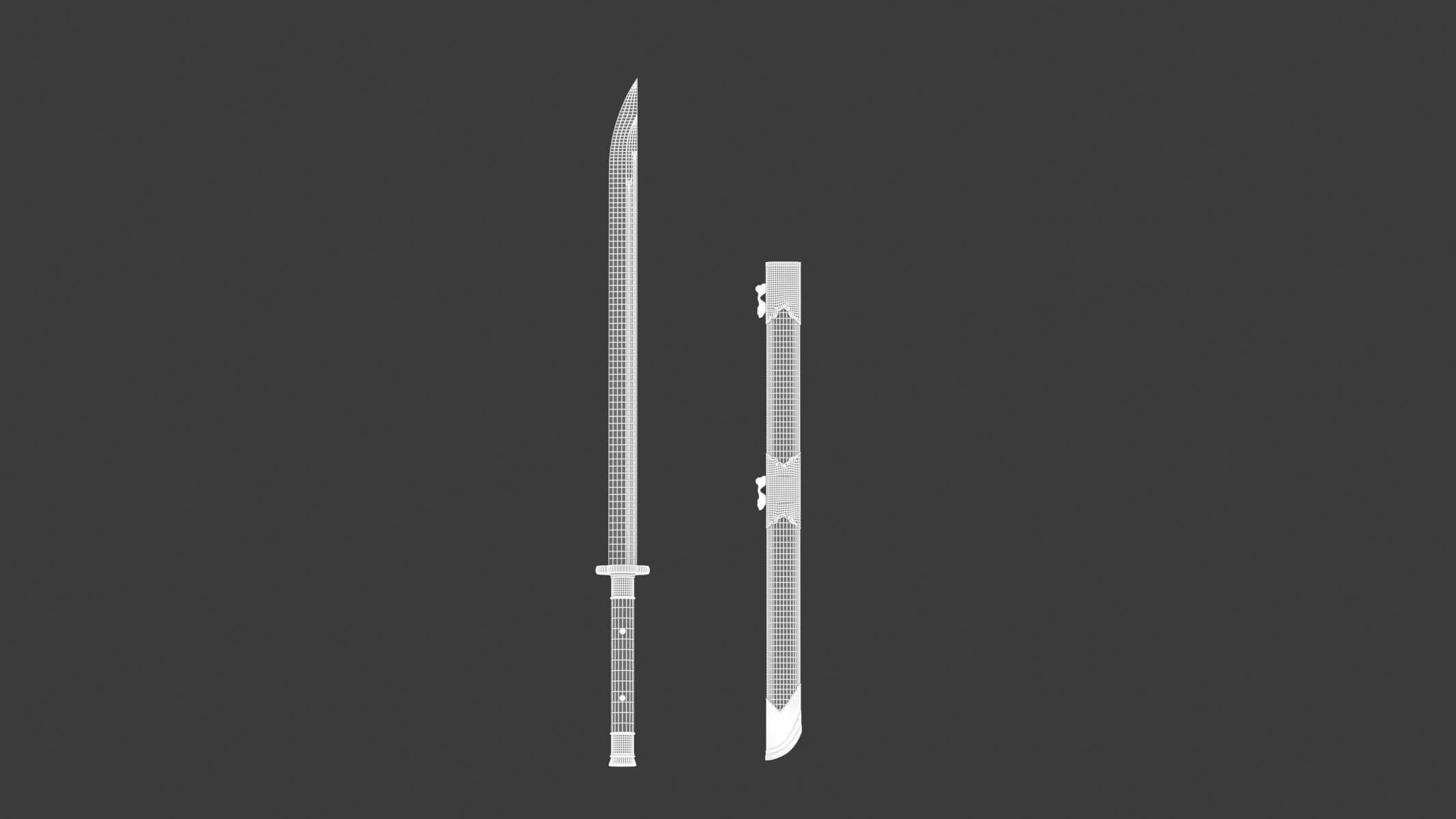Dao Sword - 3D Model by frezzy