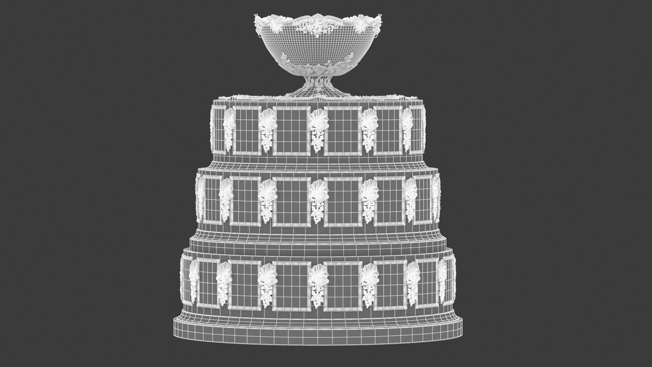 David Cup Trophy - 3D Model by frezzy
