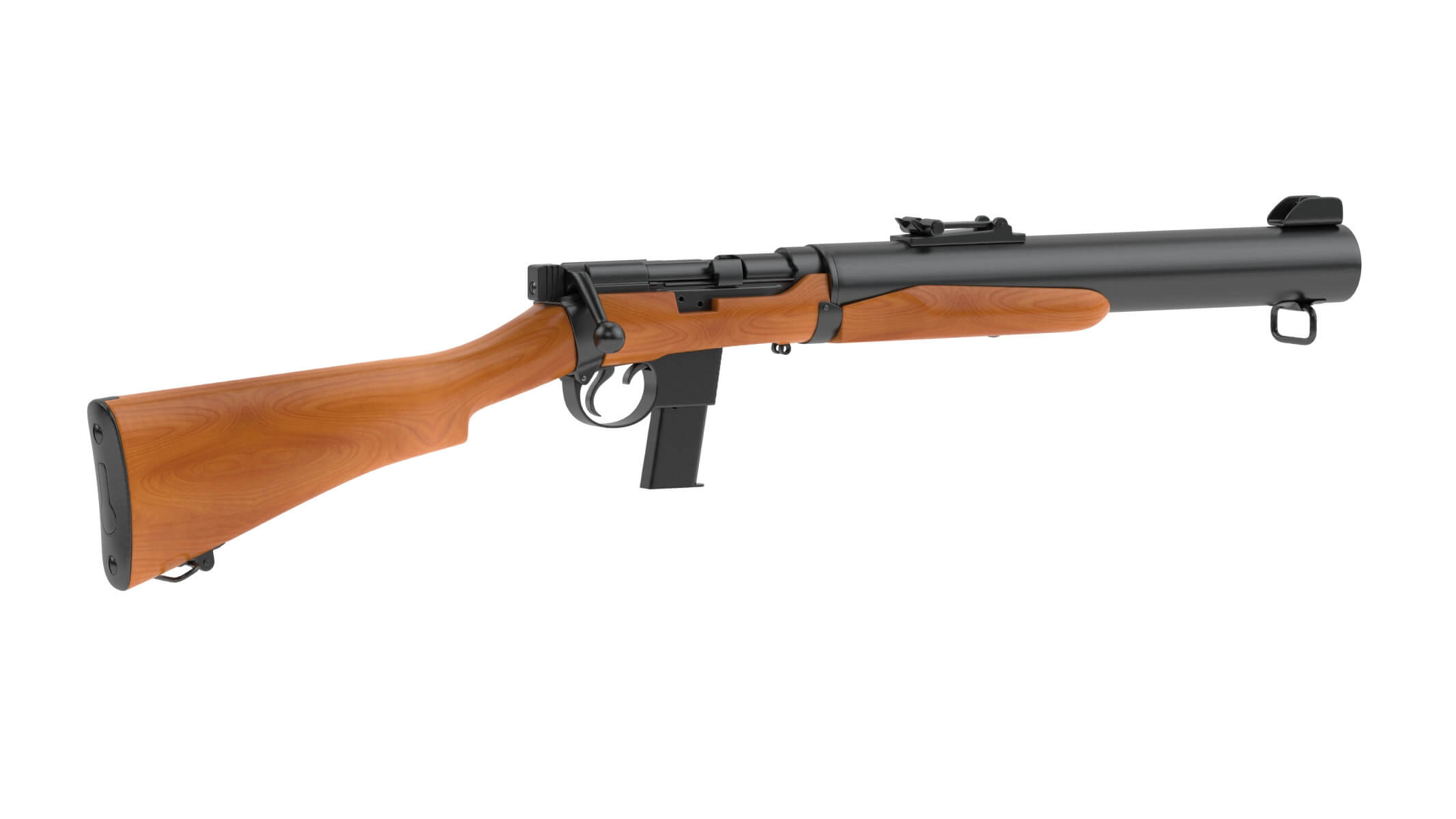 De Lisle Carbine - 3D Model by frezzy