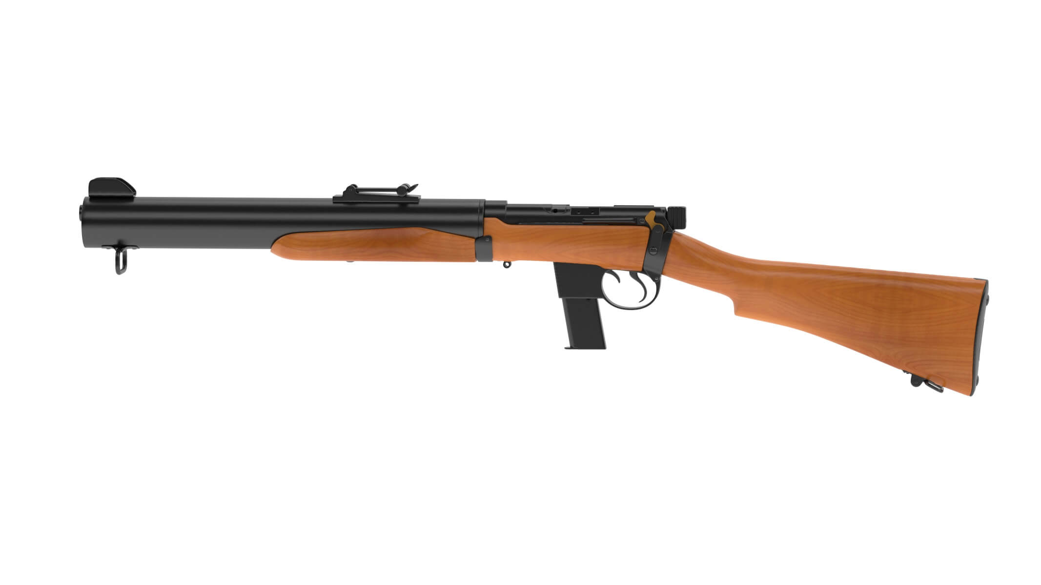 De Lisle Carbine - 3D Model by frezzy